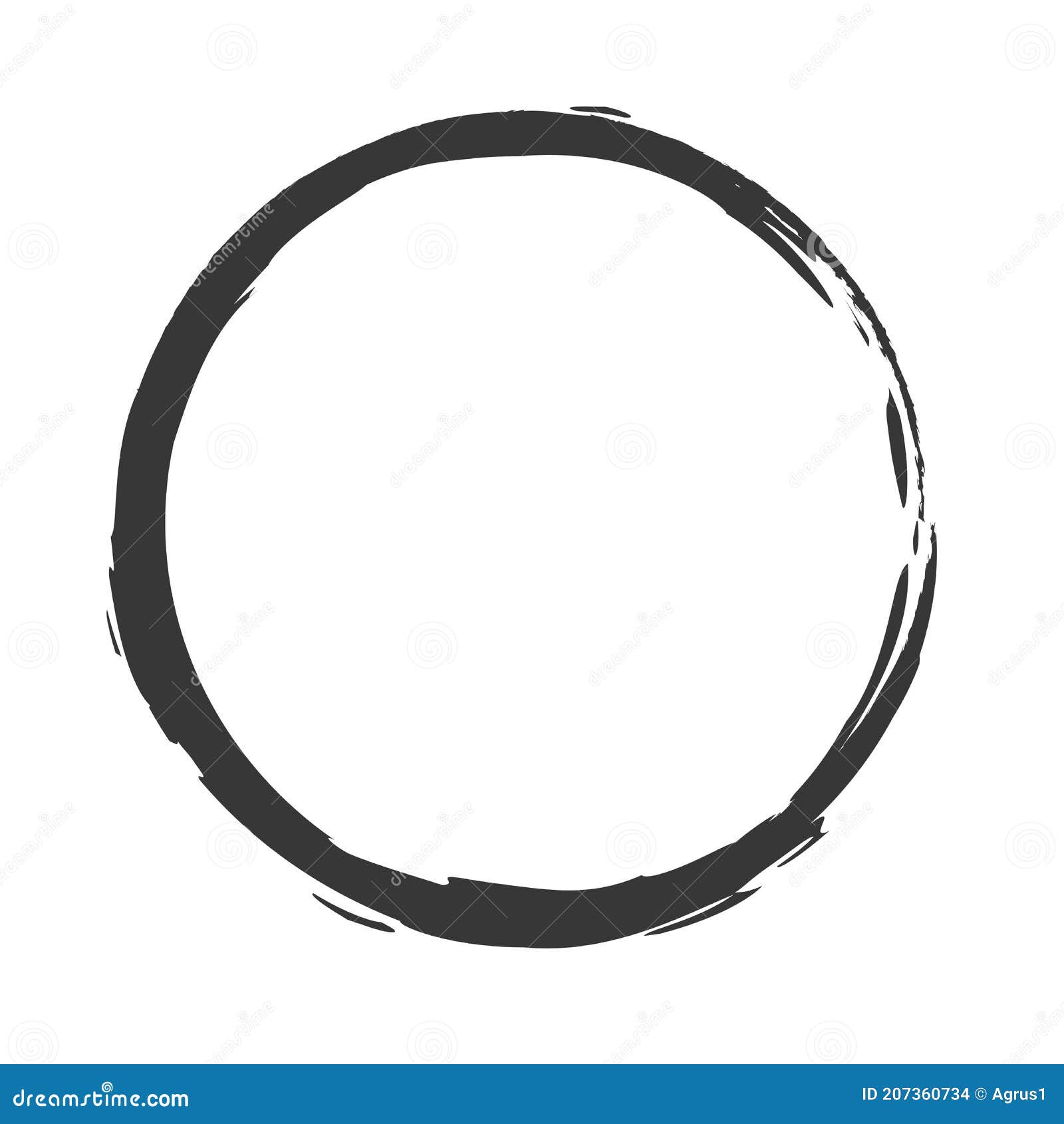 Round Frame Banner Isolated on White Backgroun Stock Vector ...
