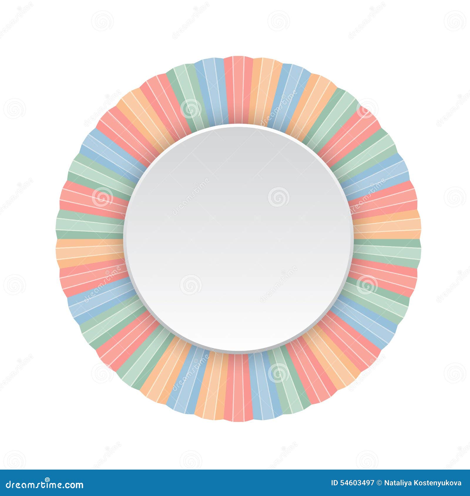 Round frame stock vector. Illustration of draw, paper - 54603497