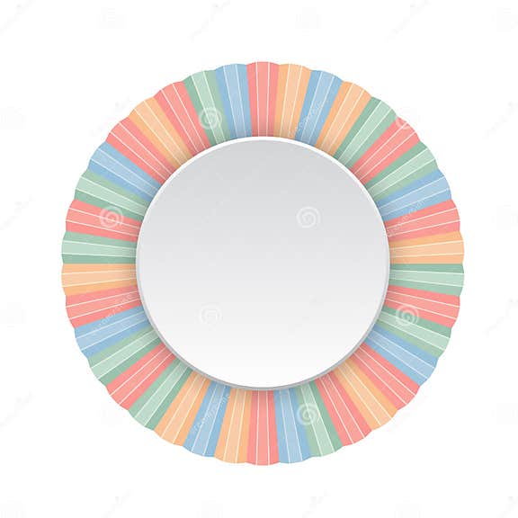 Round frame stock vector. Illustration of draw, paper - 54603497
