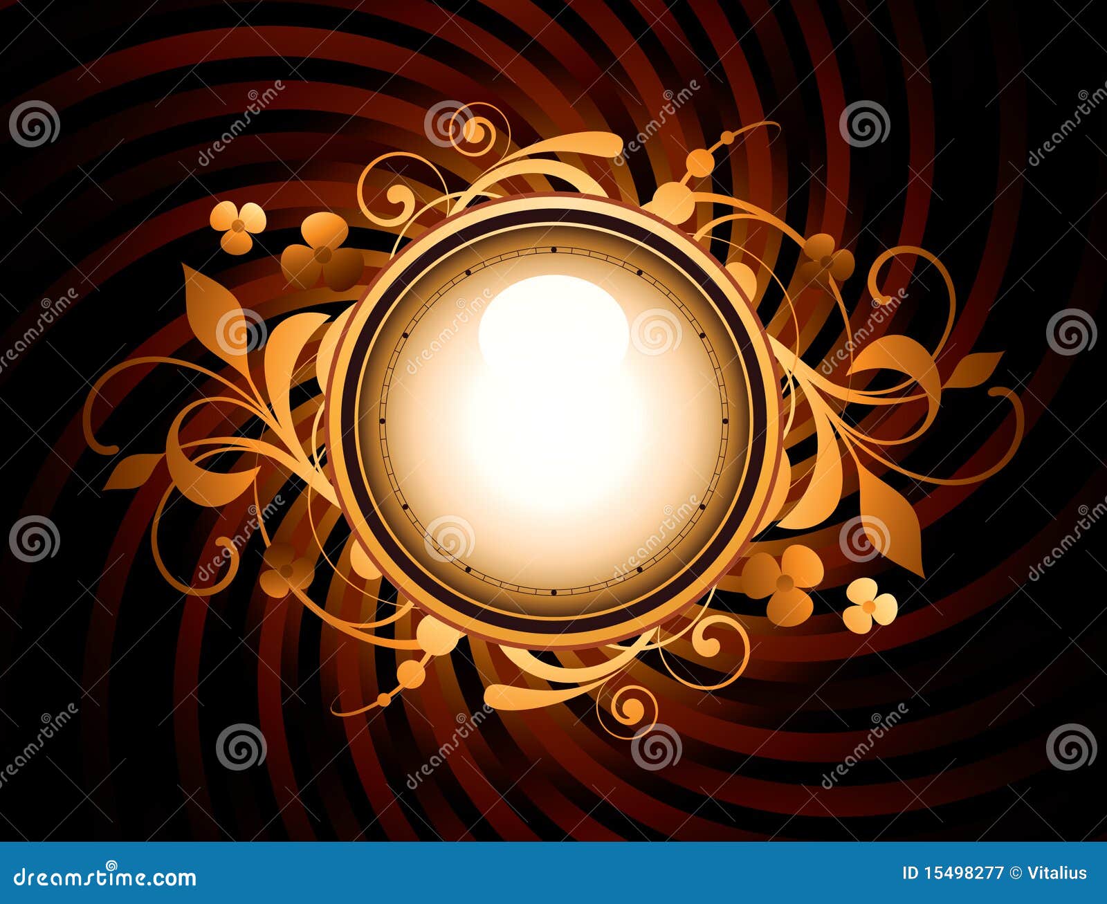 Round Frame With Design Elements Royalty Free Stock Photography - Image ...