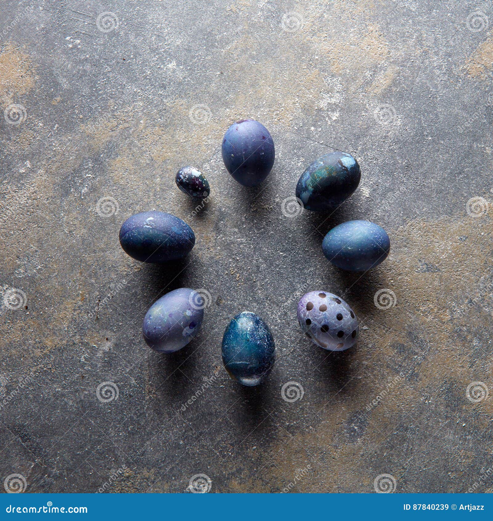 Round frame of Easter eggs stock image. Image of blue - 87840239