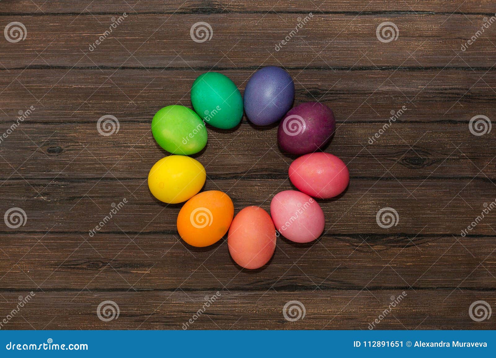 Round frame of Easter eggs stock image. Image of easter - 112891651