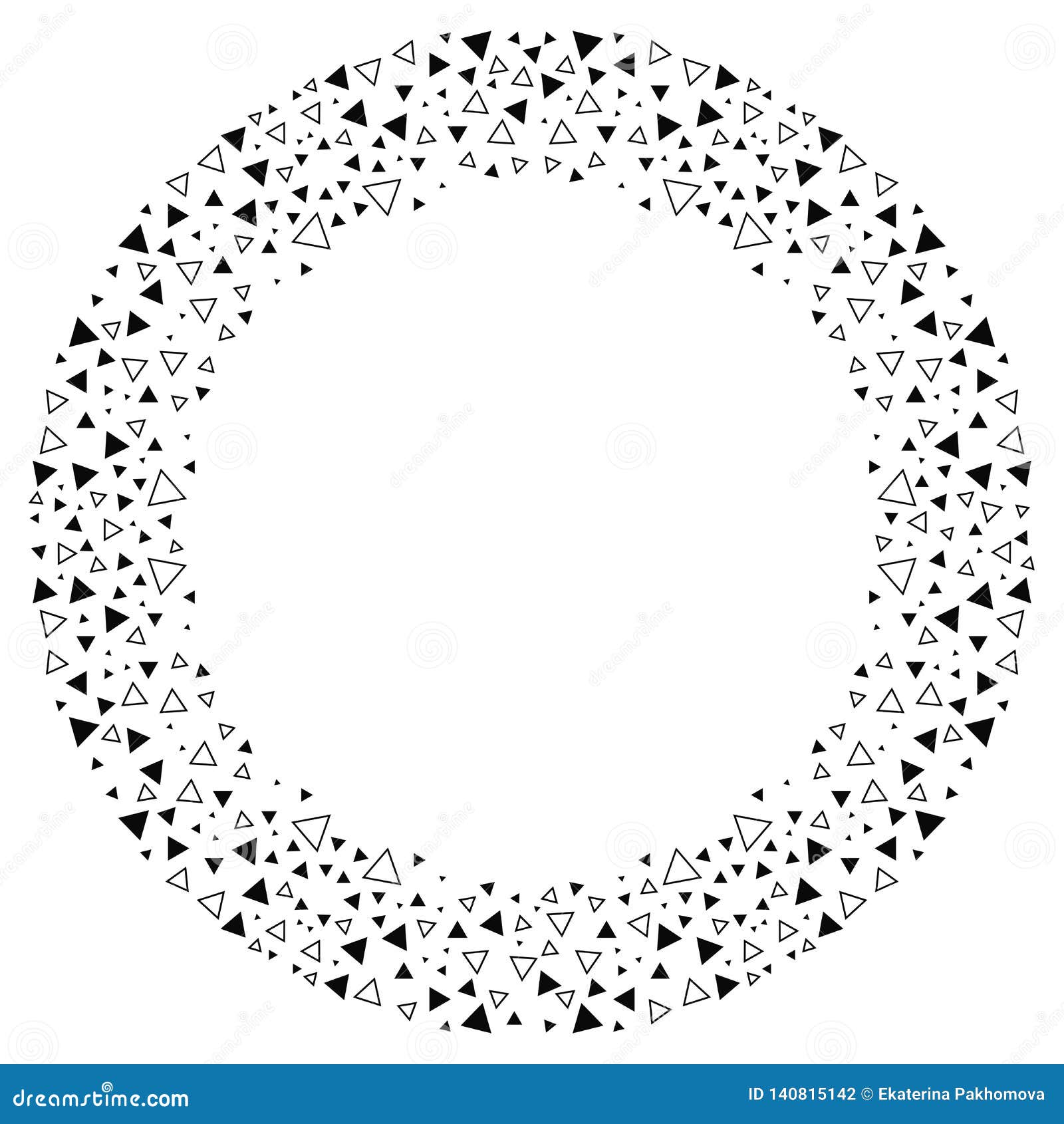 Triangular, Circle Style Geometric Network Pattern. Rainbow Abstract ...