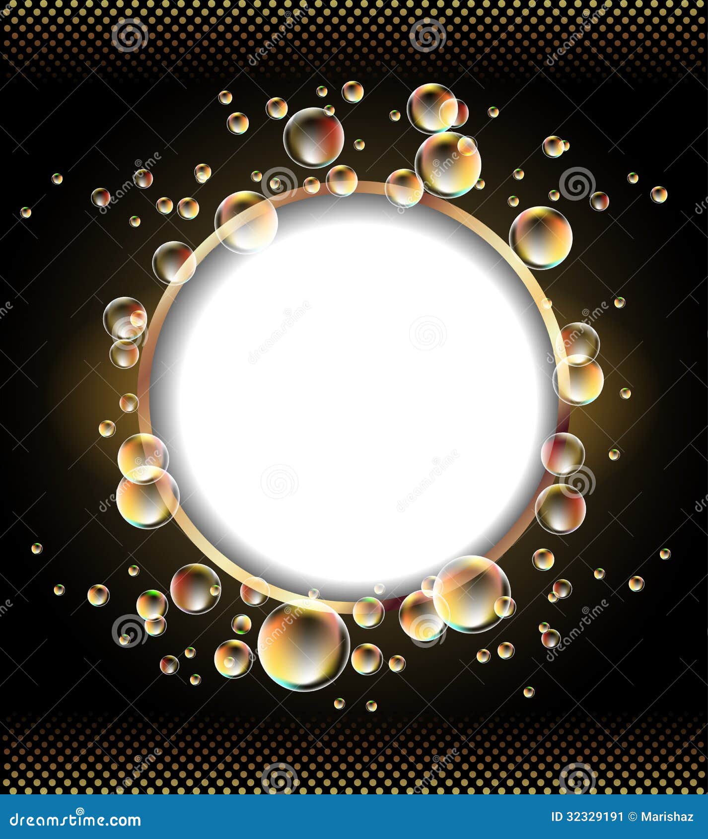 Round frame stock vector. Illustration of luxurious, glow - 32329191