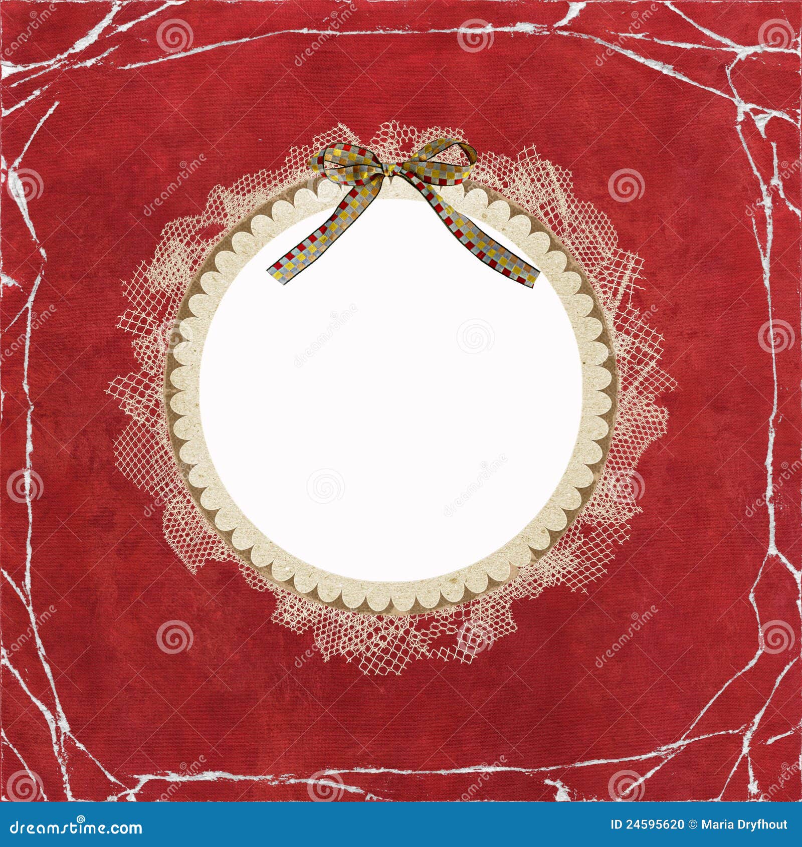 Round frame with lace stock illustration. Illustration of worn - 24595620