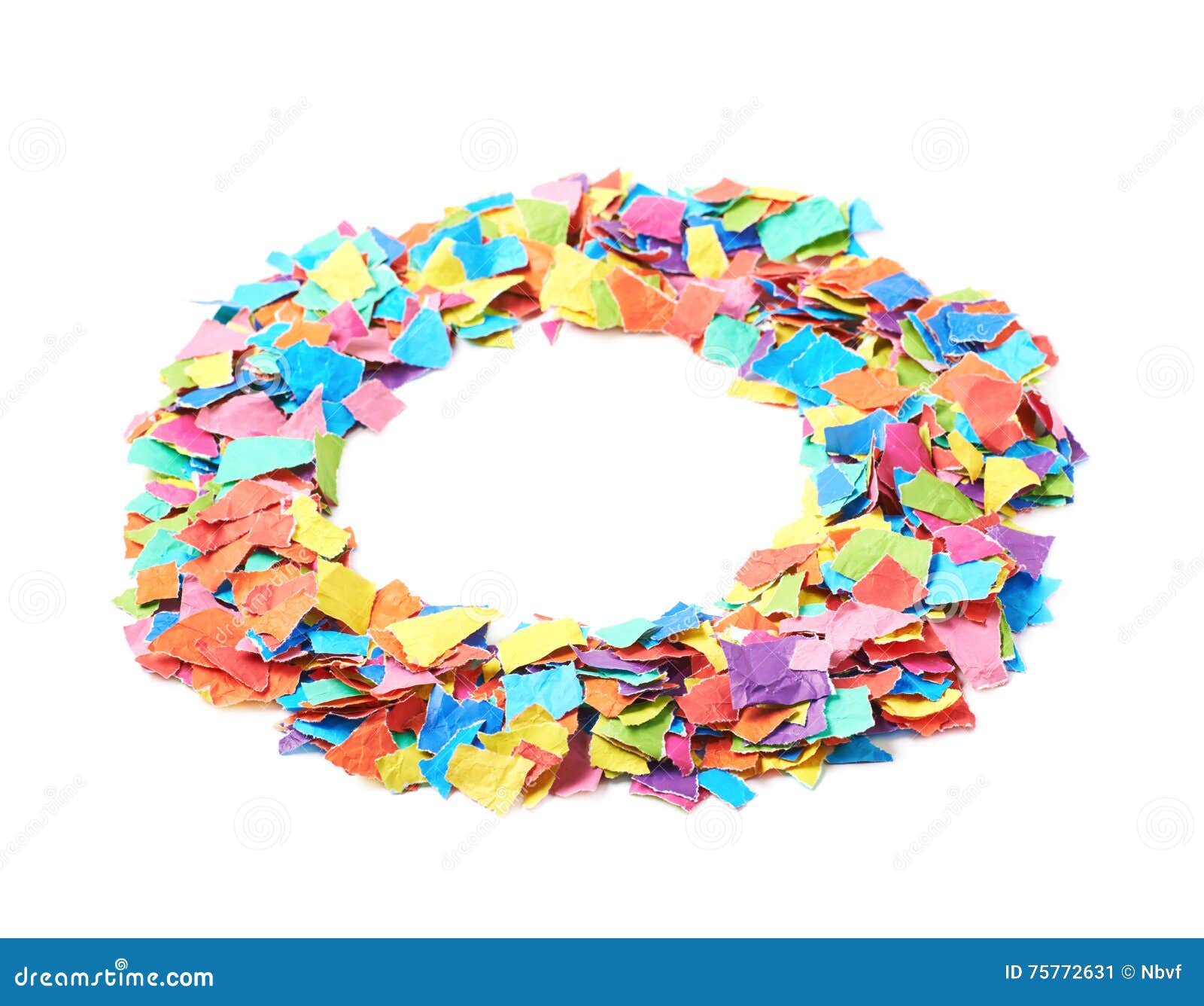 Round Frame Made of Paper Isolated Stock Image - Image of circle ...
