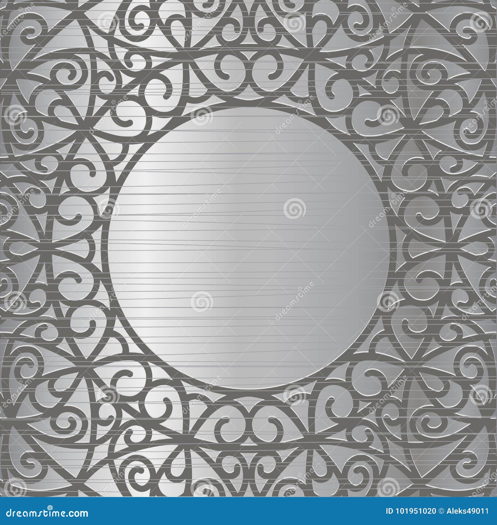 Round frame with a pattern stock vector. Illustration of engraving ...