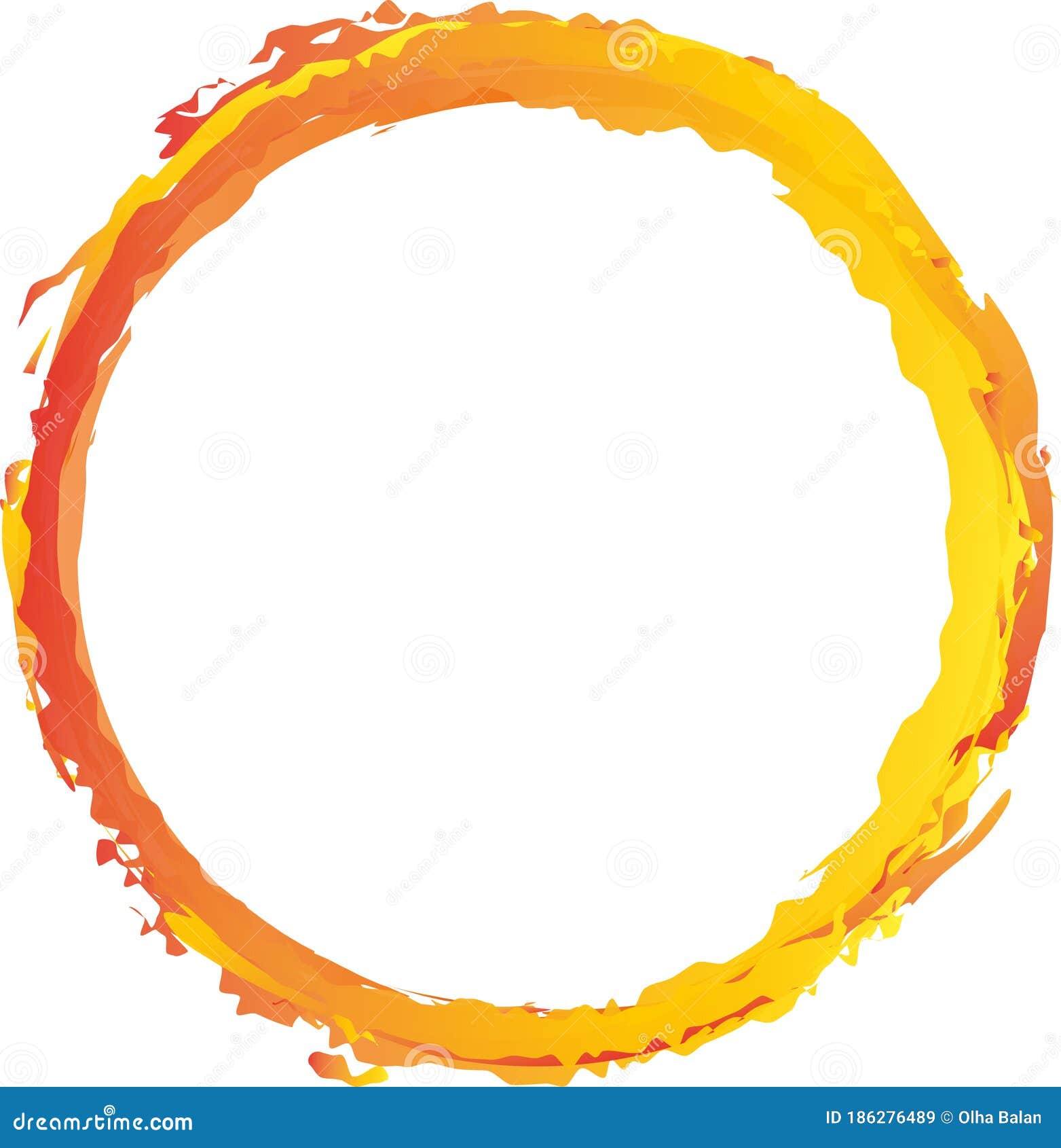 Round Fireball. Design Element Vector Illustration | CartoonDealer.com ...