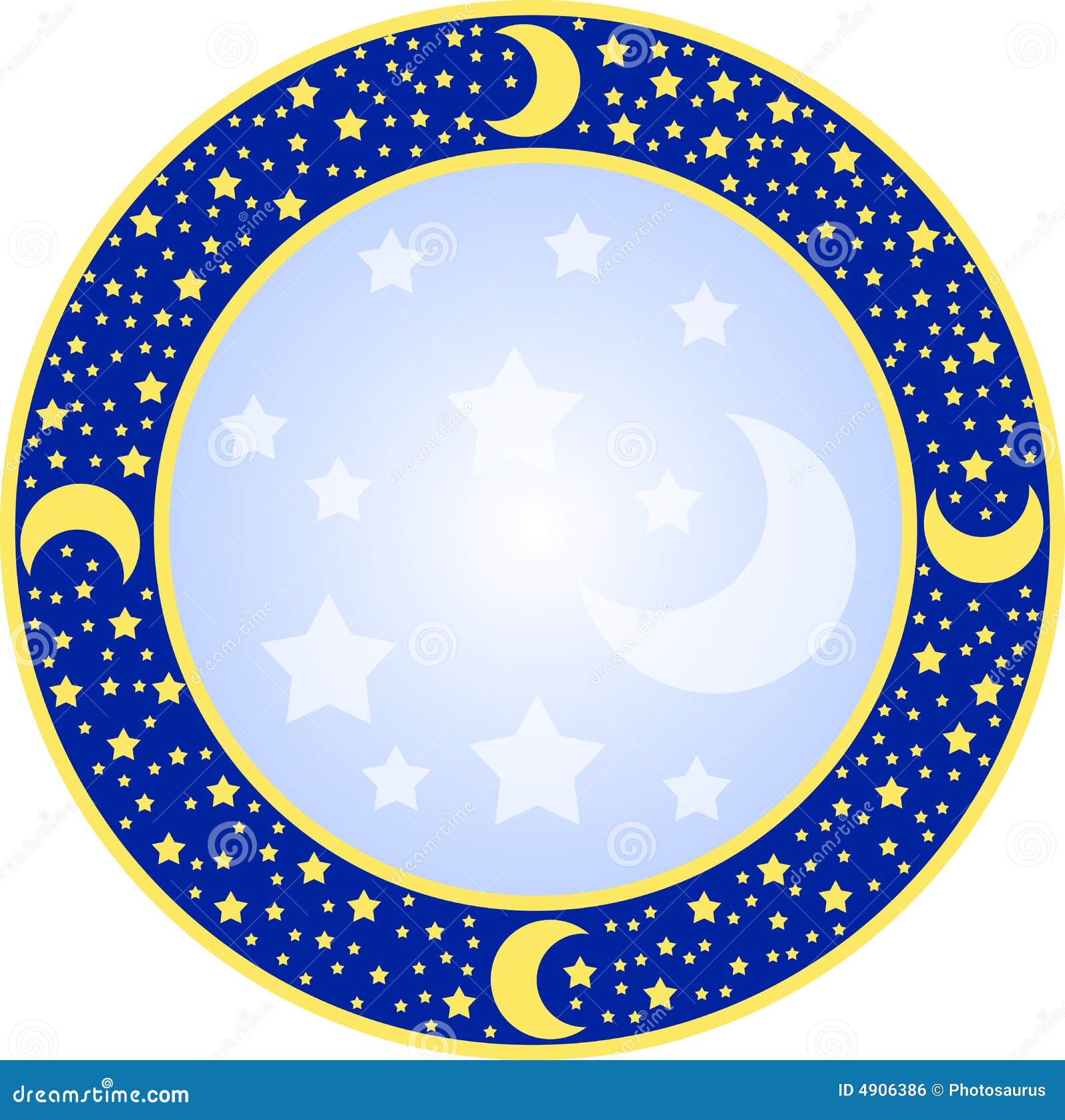 Round frame with stars stock vector. Illustration of elegant - 4906386