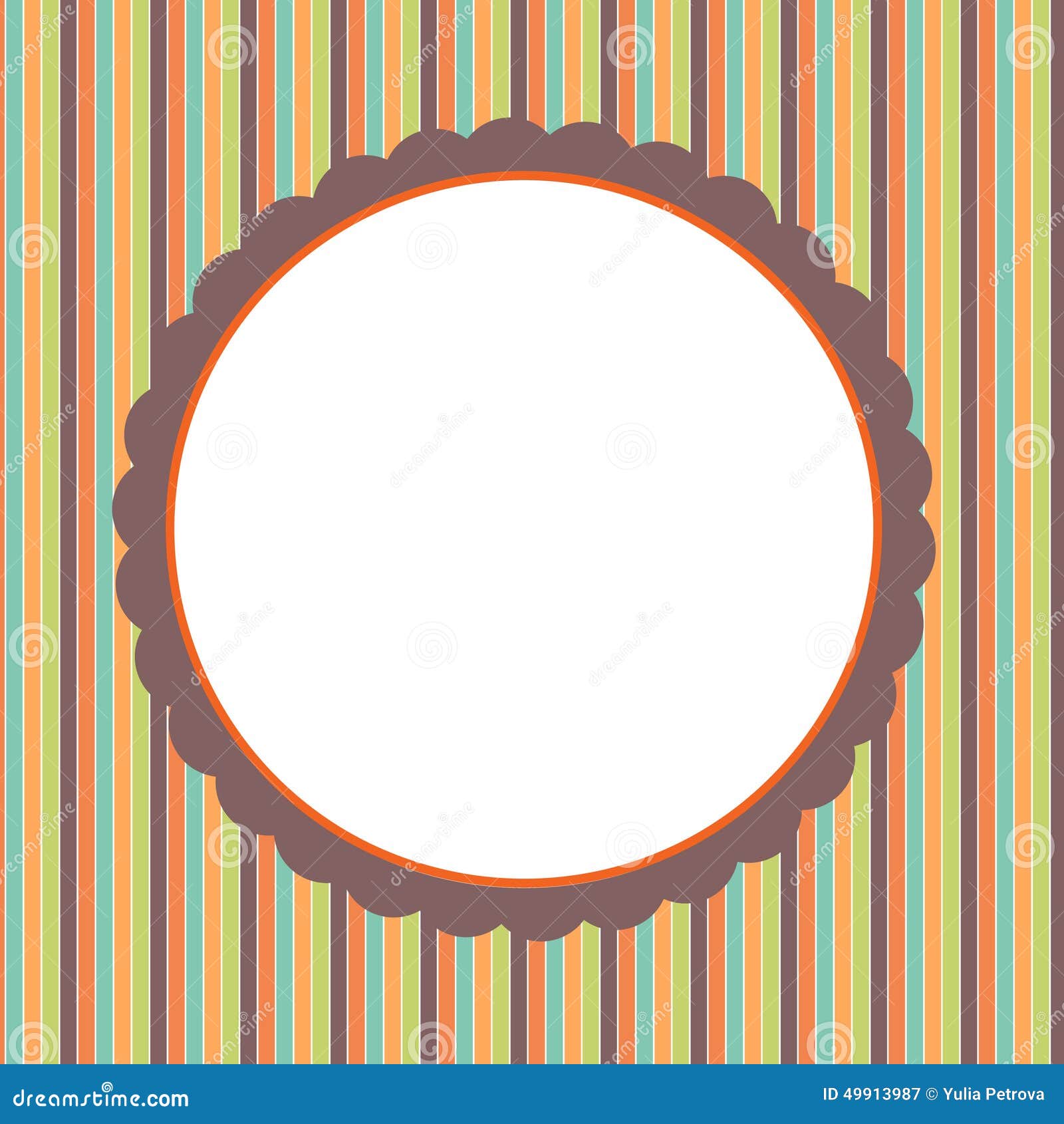 Round frame stock vector. Illustration of background - 49913987