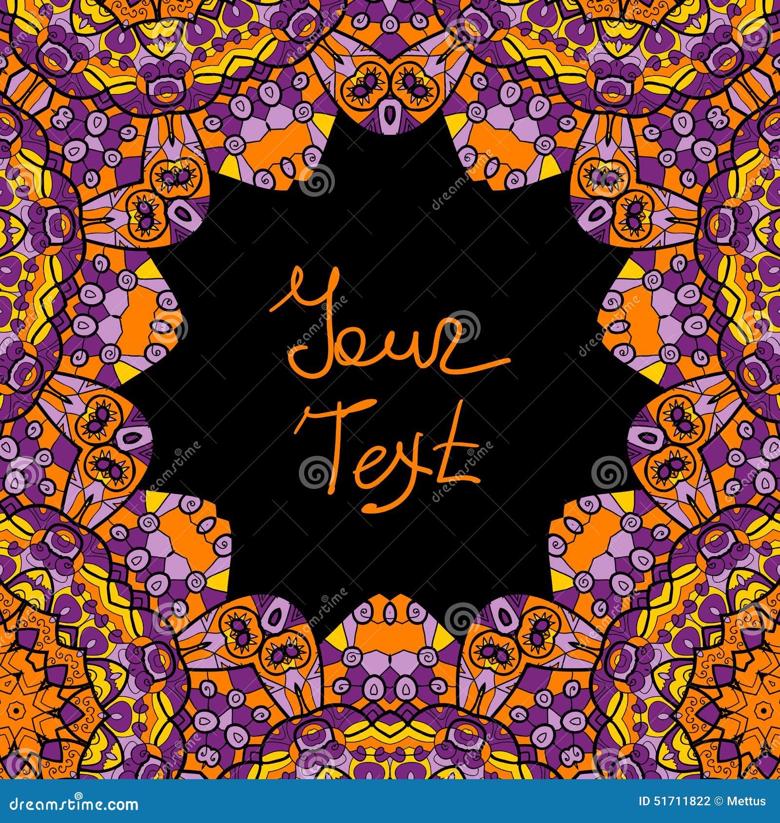 Round Frame for Text a Lot of Copyspace in the Stock Vector ...