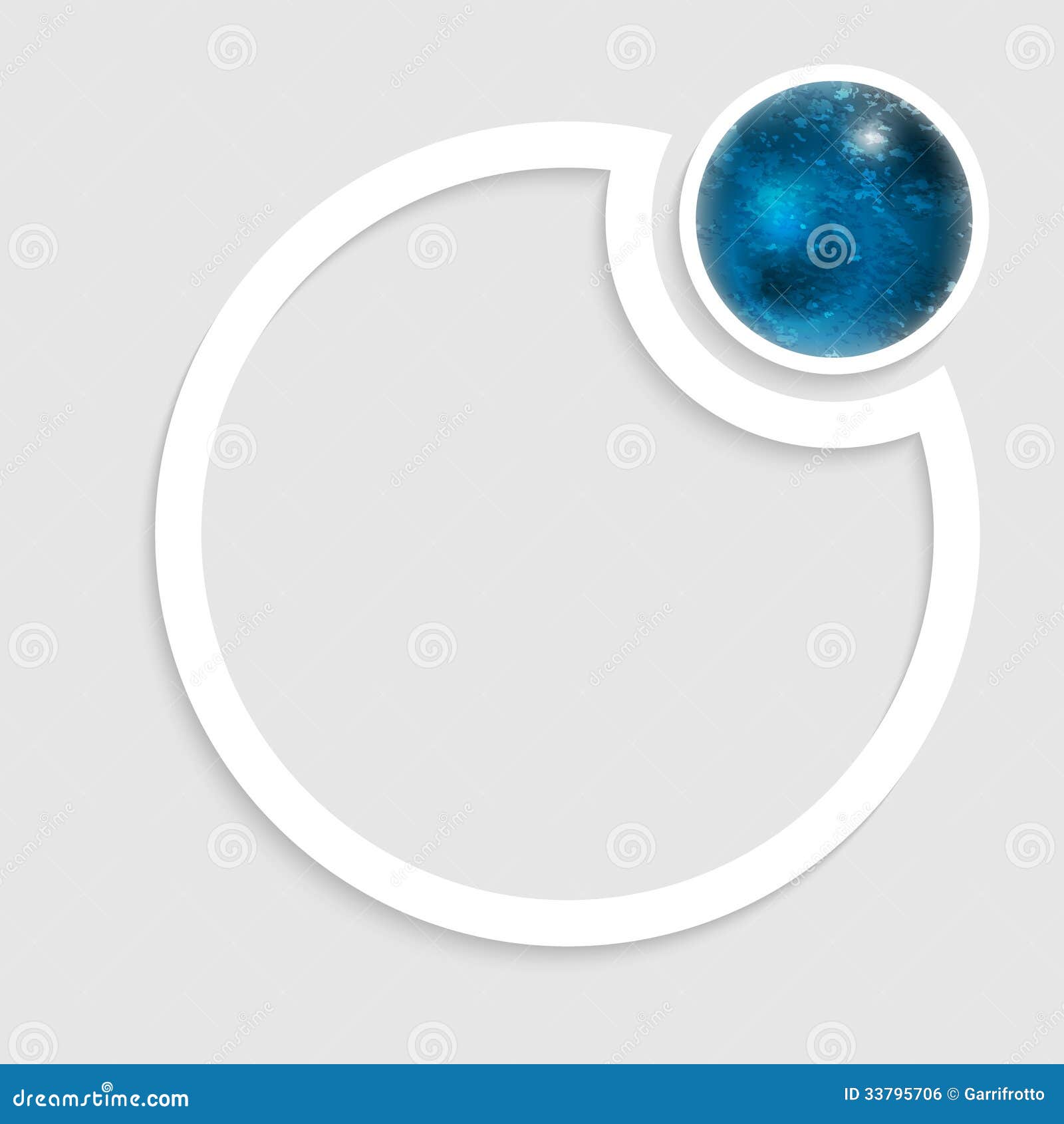 Round frame for text stock vector. Illustration of creative - 33795706