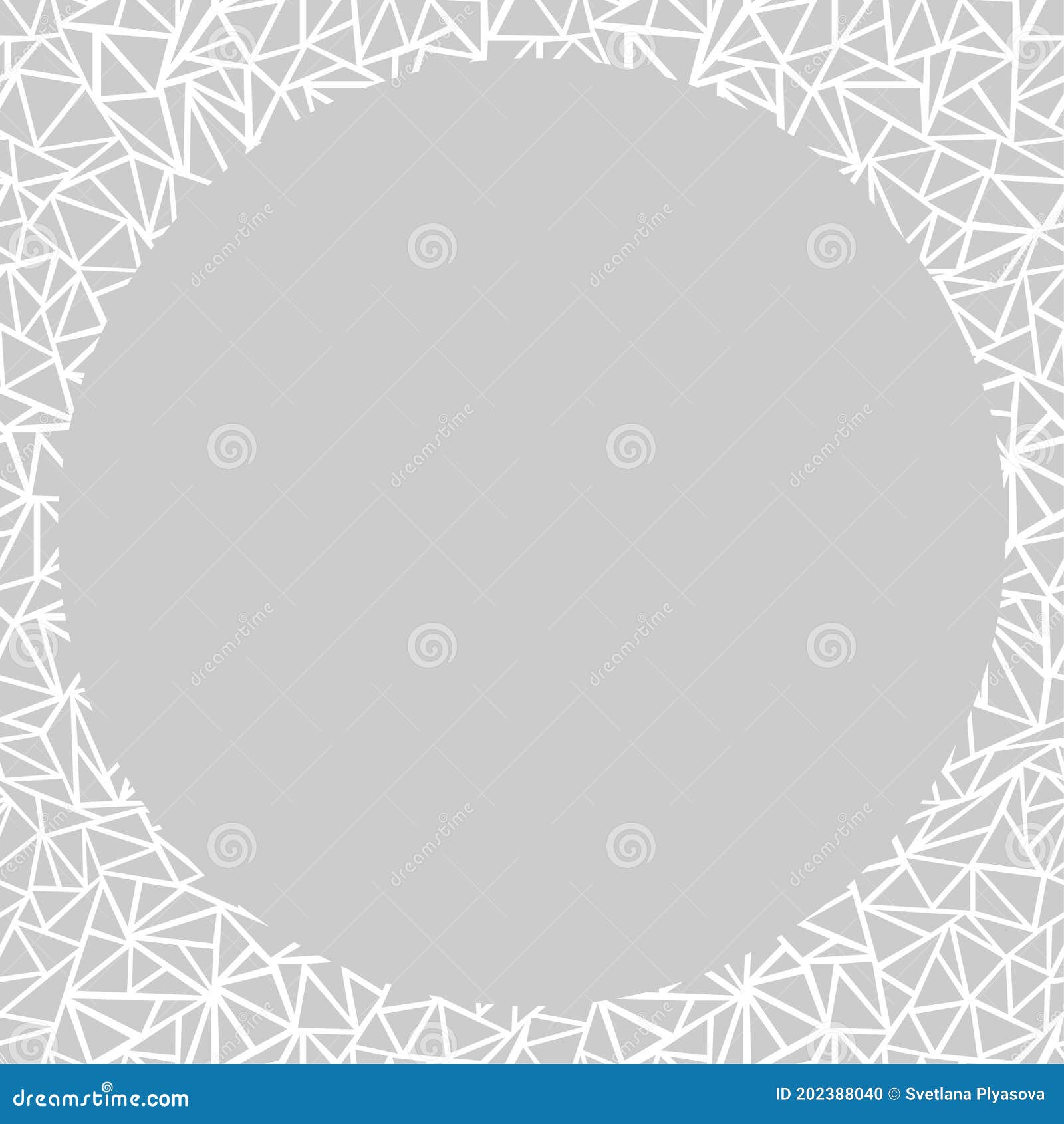 Round Frame of Triangular Pattern. Design Element Stock Vector ...