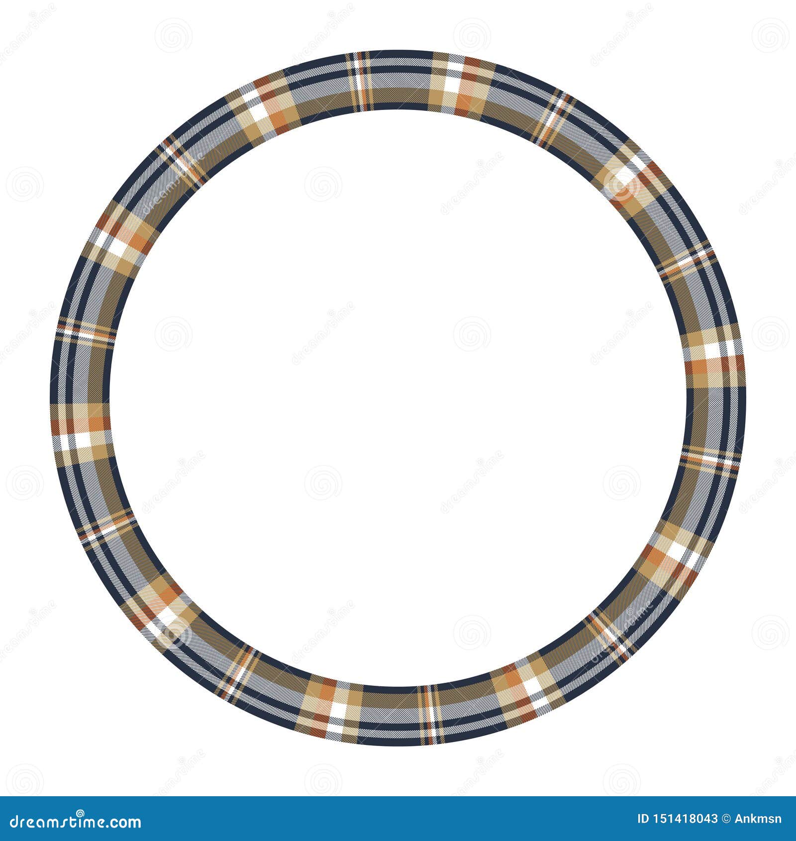 Round Frame Vector Vintage Pattern Design Template. Circle Border ...