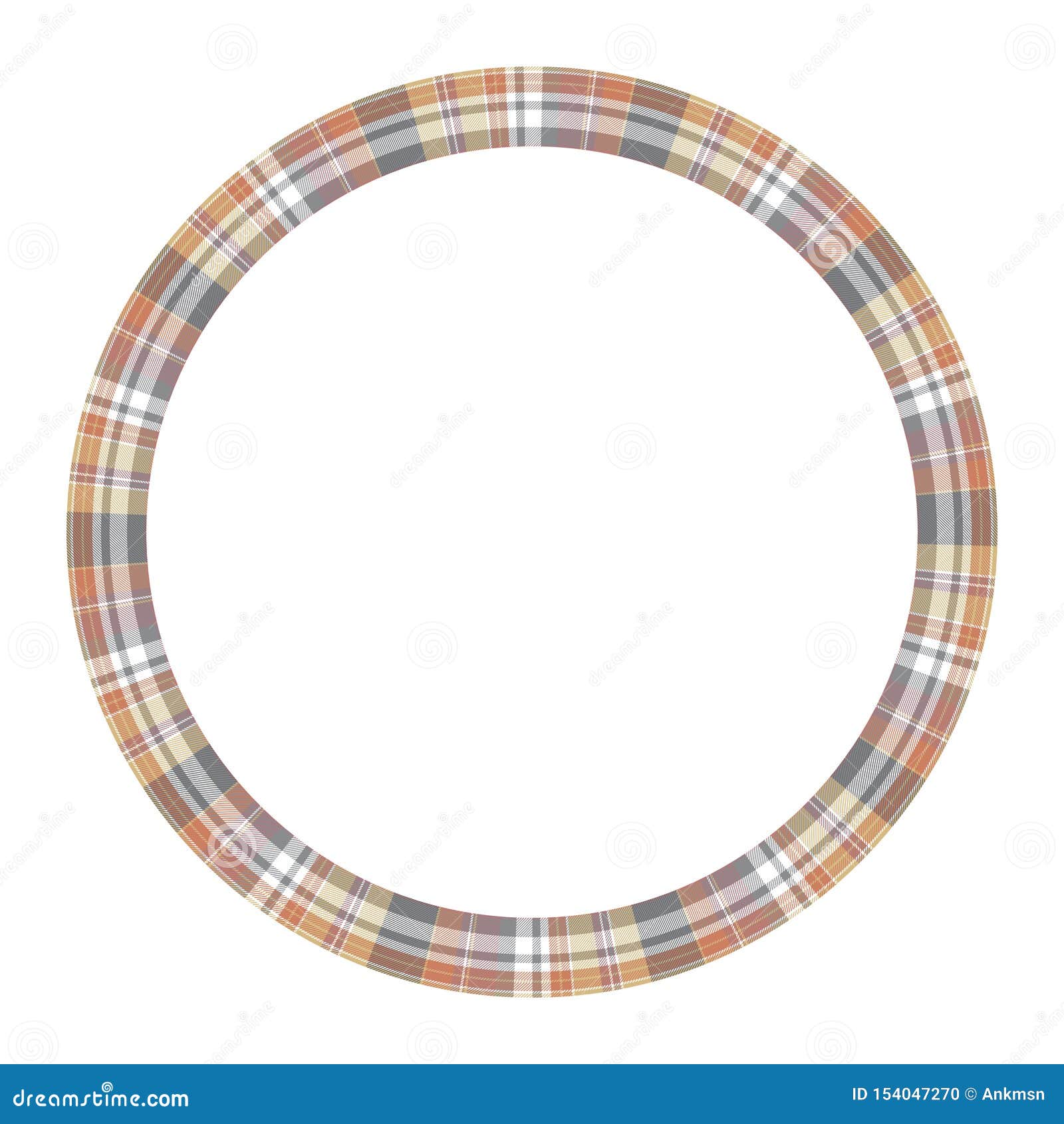 Round Frame Vector Vintage Pattern Design Template. Circle Border ...