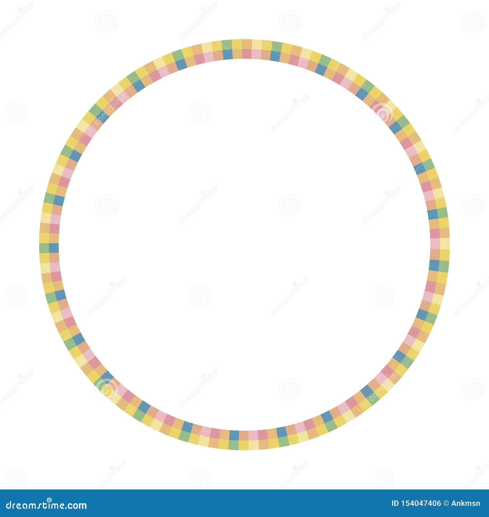 Round Frame Vector Vintage Pattern Design Template. Circle Border ...