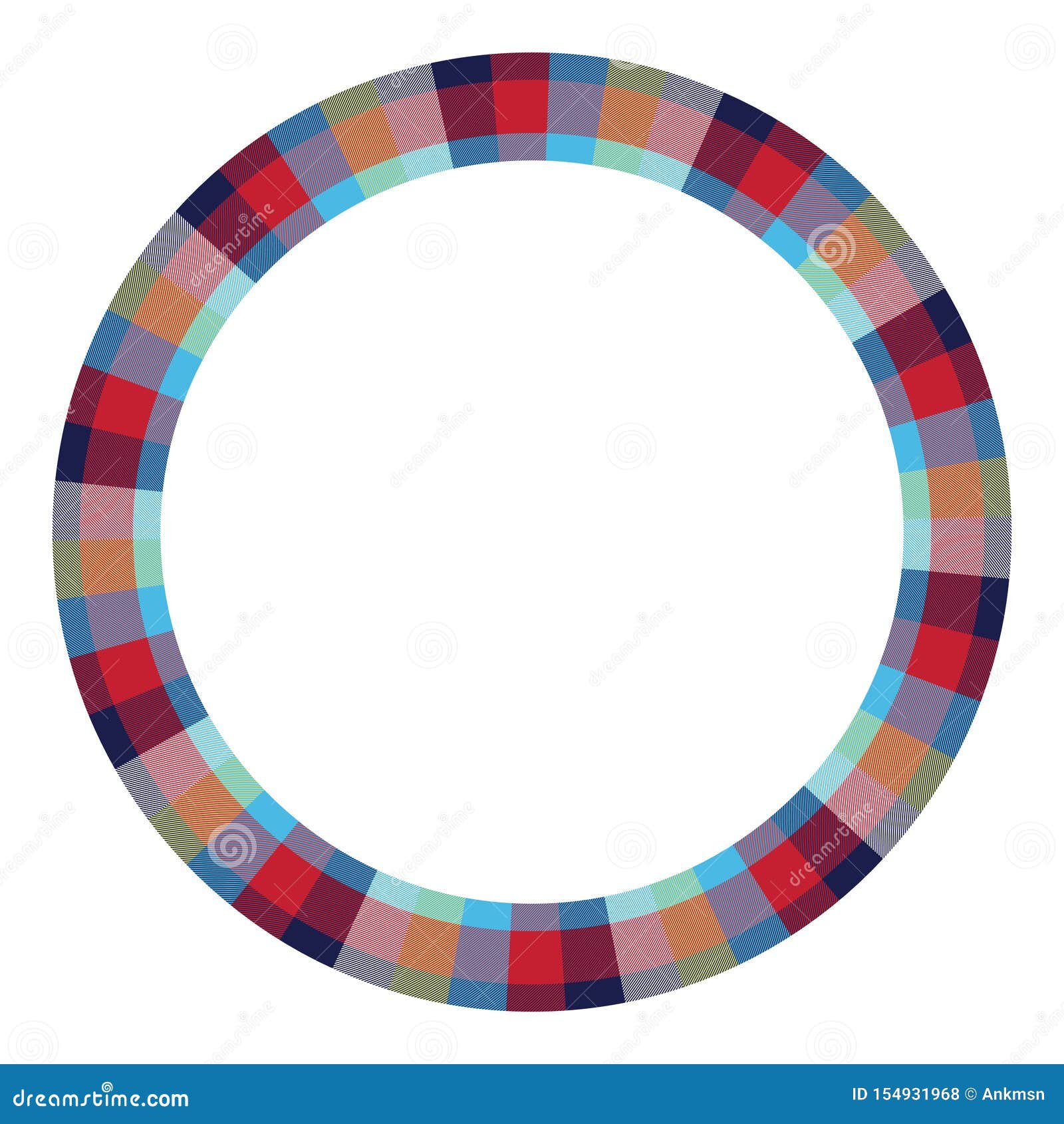Round Frame Vector Vintage Pattern Design Template. Circle Border ...
