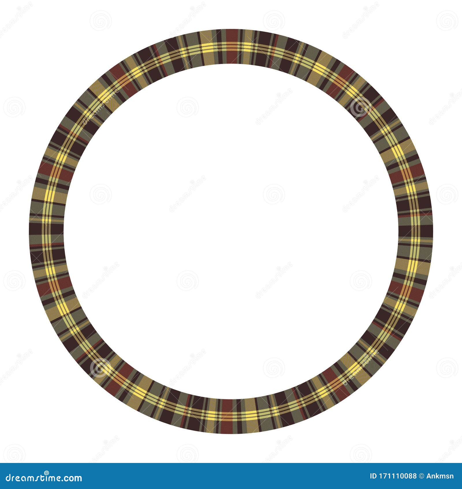 Round Frame Vector Vintage Pattern Design Template. Circle Border ...