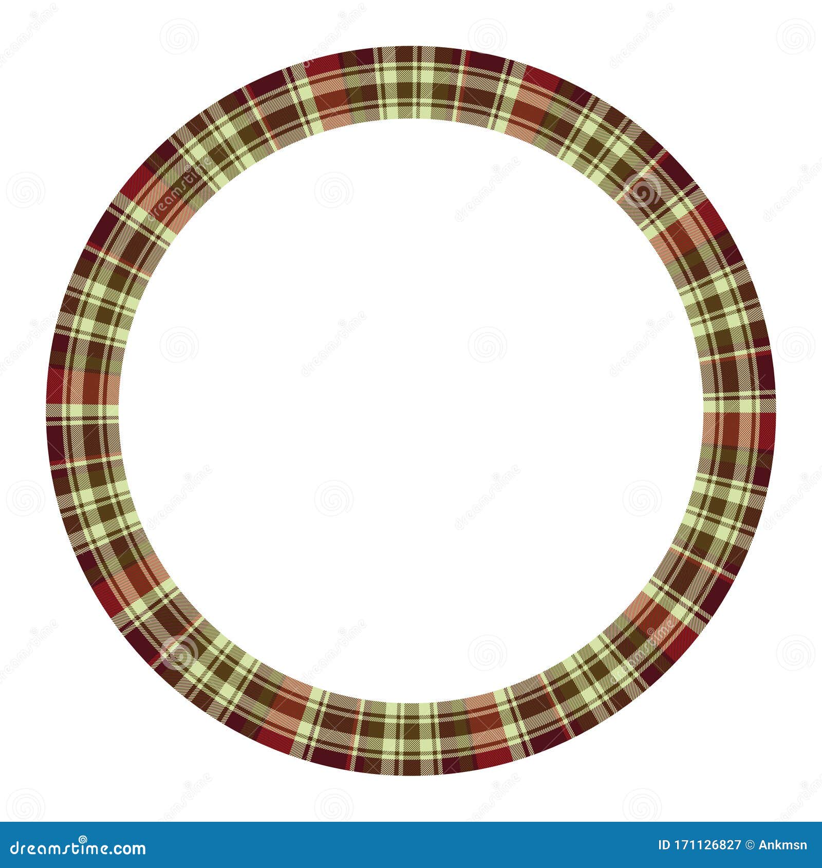 Round Frame Vector Vintage Pattern Design Template. Circle Border ...