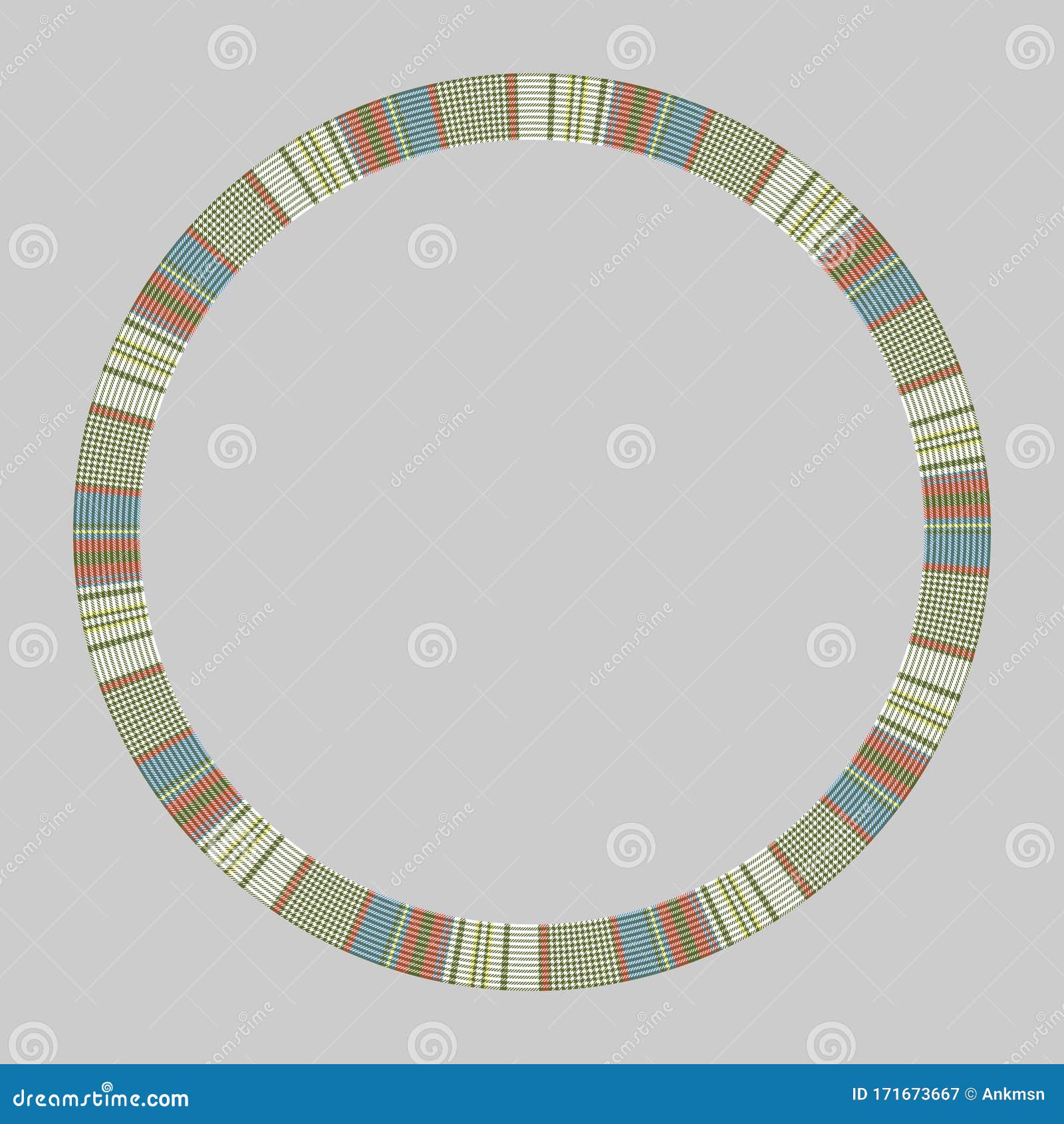 Round Frame Vector Vintage Pattern Design Template. Circle Border ...