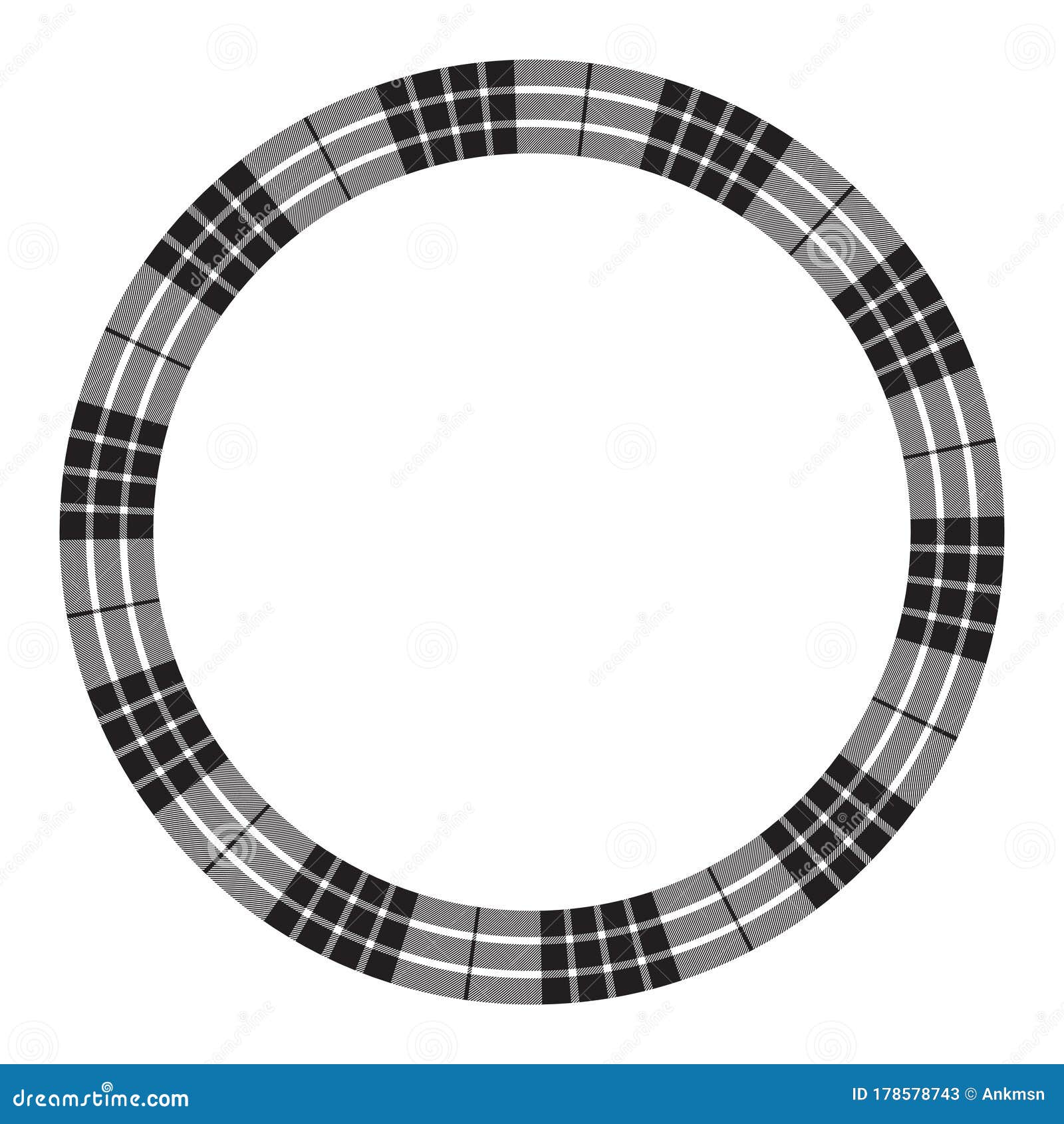 Round Frame Vector Vintage Pattern Design Template. Circle Border ...