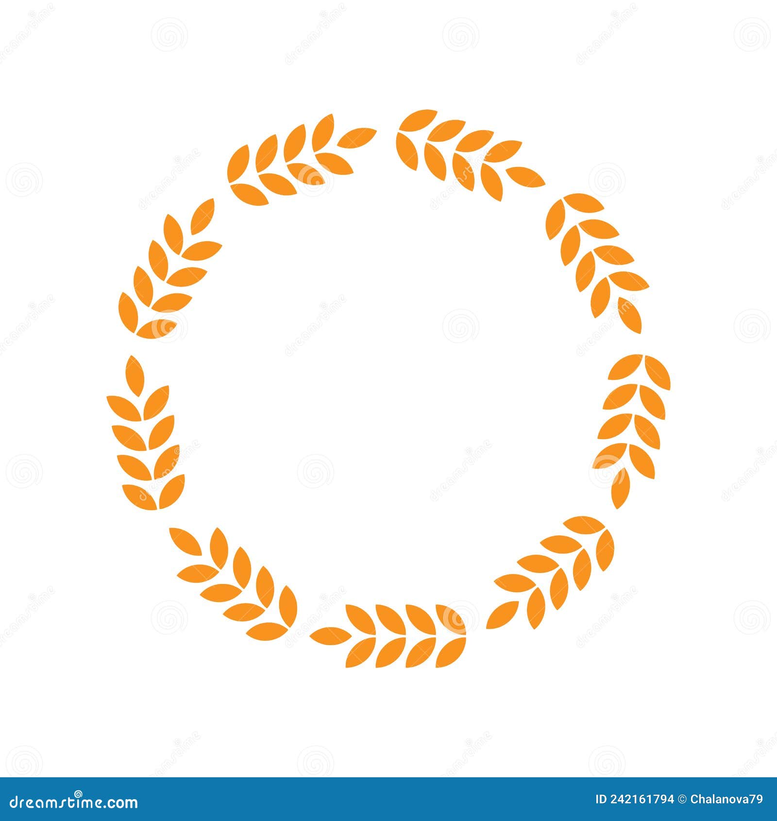 Round Frame Wheat. Rice and Oat Symbol Vector. Wallpaper. Stock Vector ...