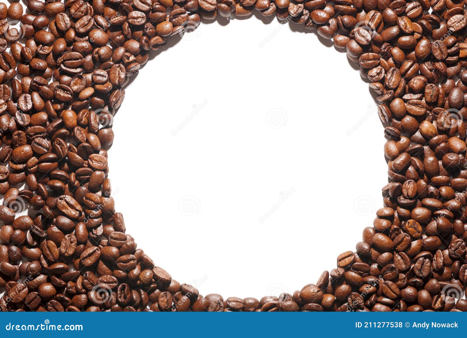 Round Frames Made of Coffee Beans Stock Photo - Image of rounded, round ...