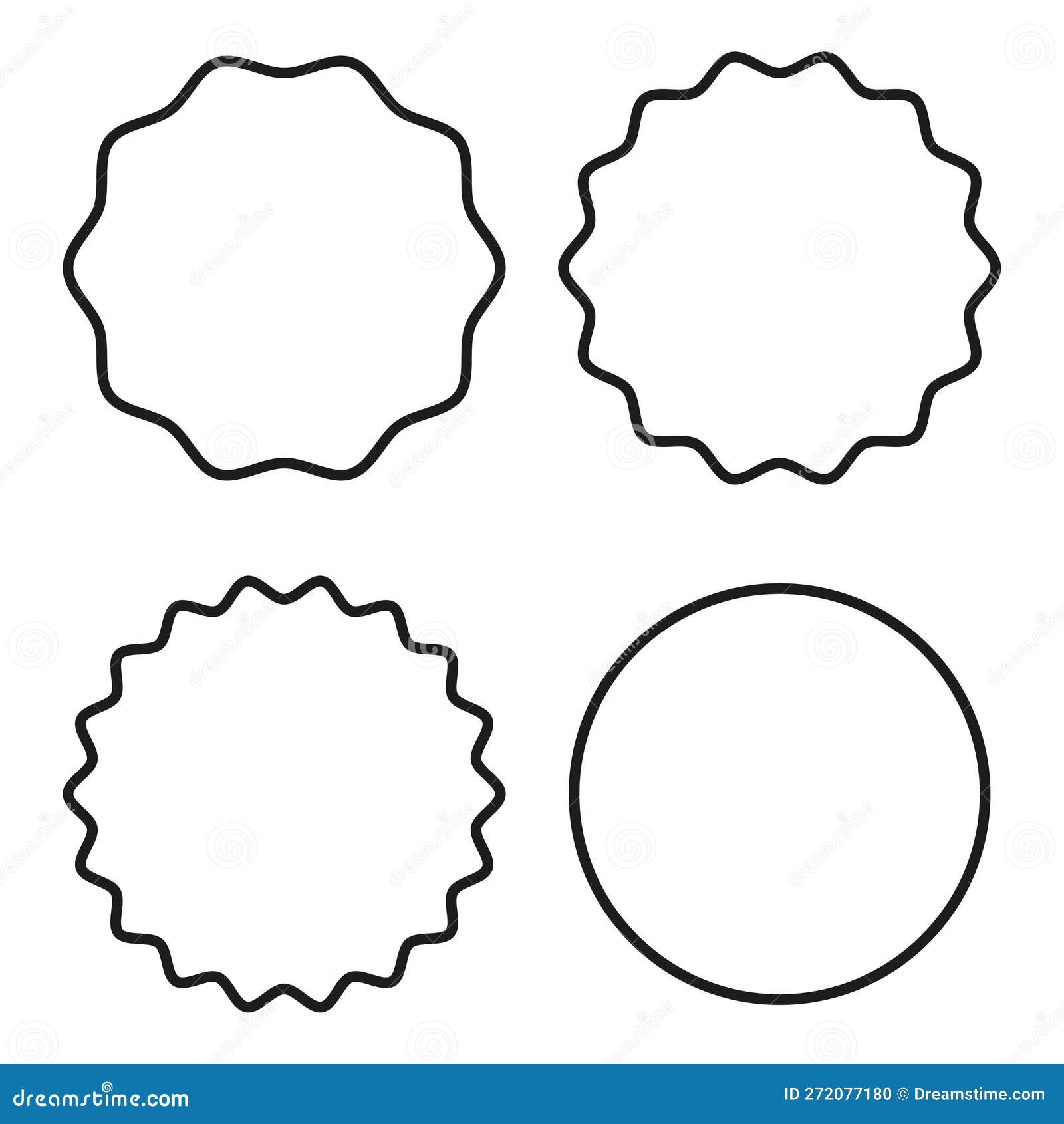 Round Frames Teeth. Vector Illustration Stock Vector - Illustration of ...