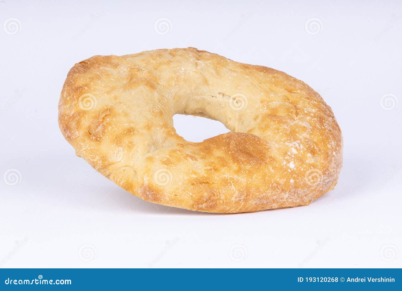 Round Fresh Roll on a White Background Stock Photo - Image of calories ...