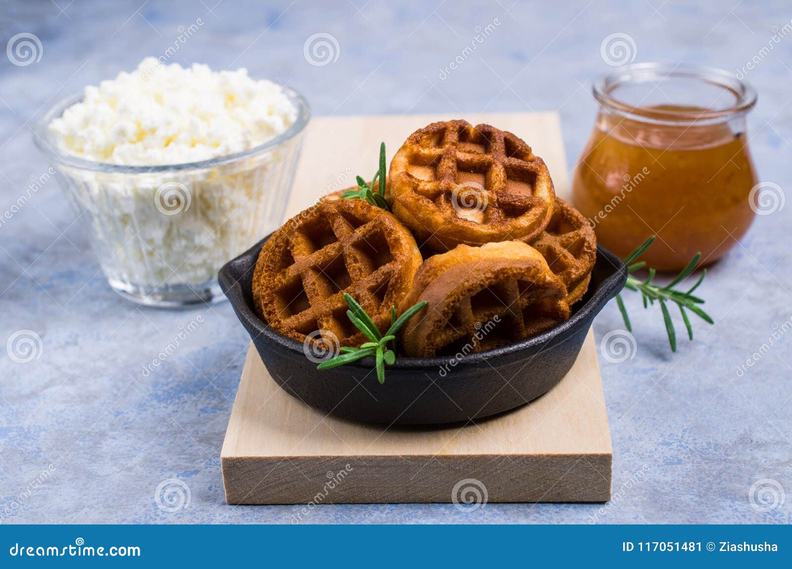Round fried waffles stock image. Image of fried, food - 117051481