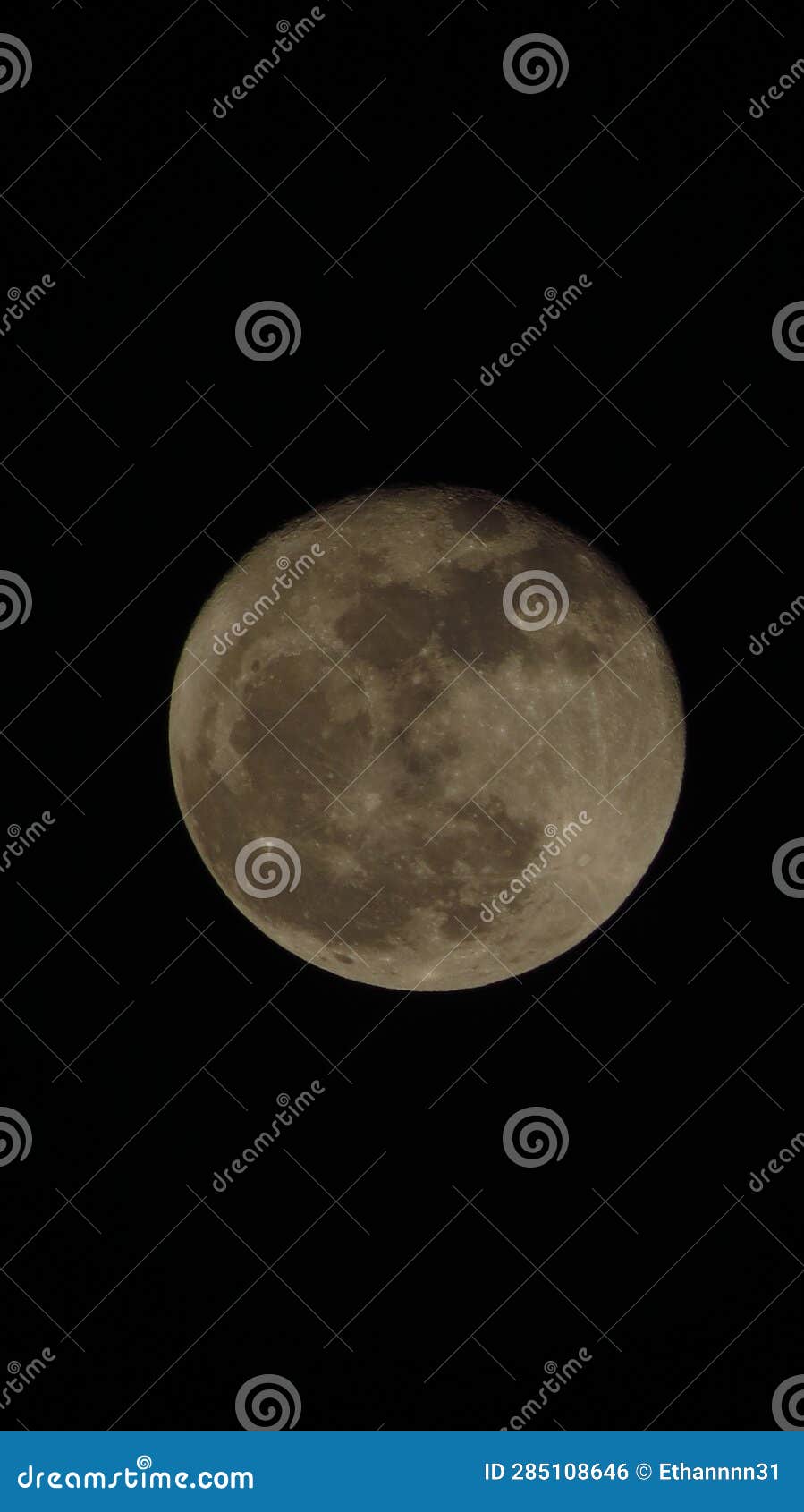 Round Full Moon stock photo. Image of round, fullmoon - 285108646