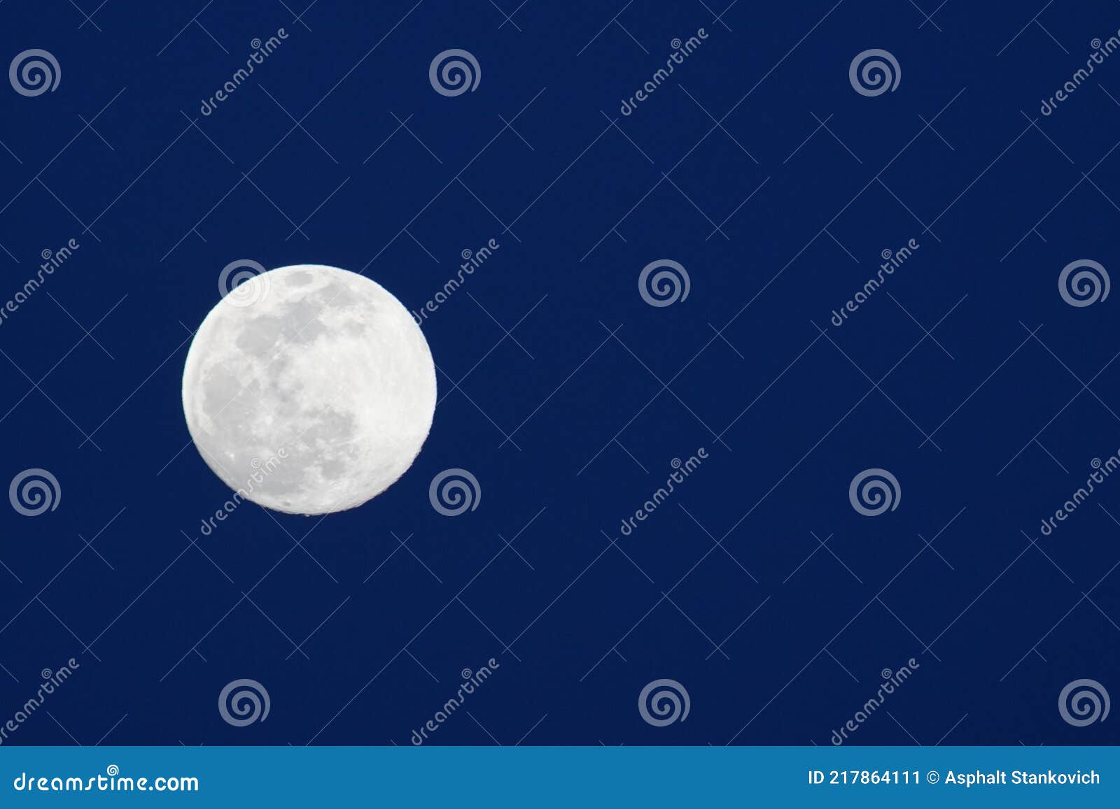 The Full Moon Shining Brightly in the Sky Stock Image - Image of ...