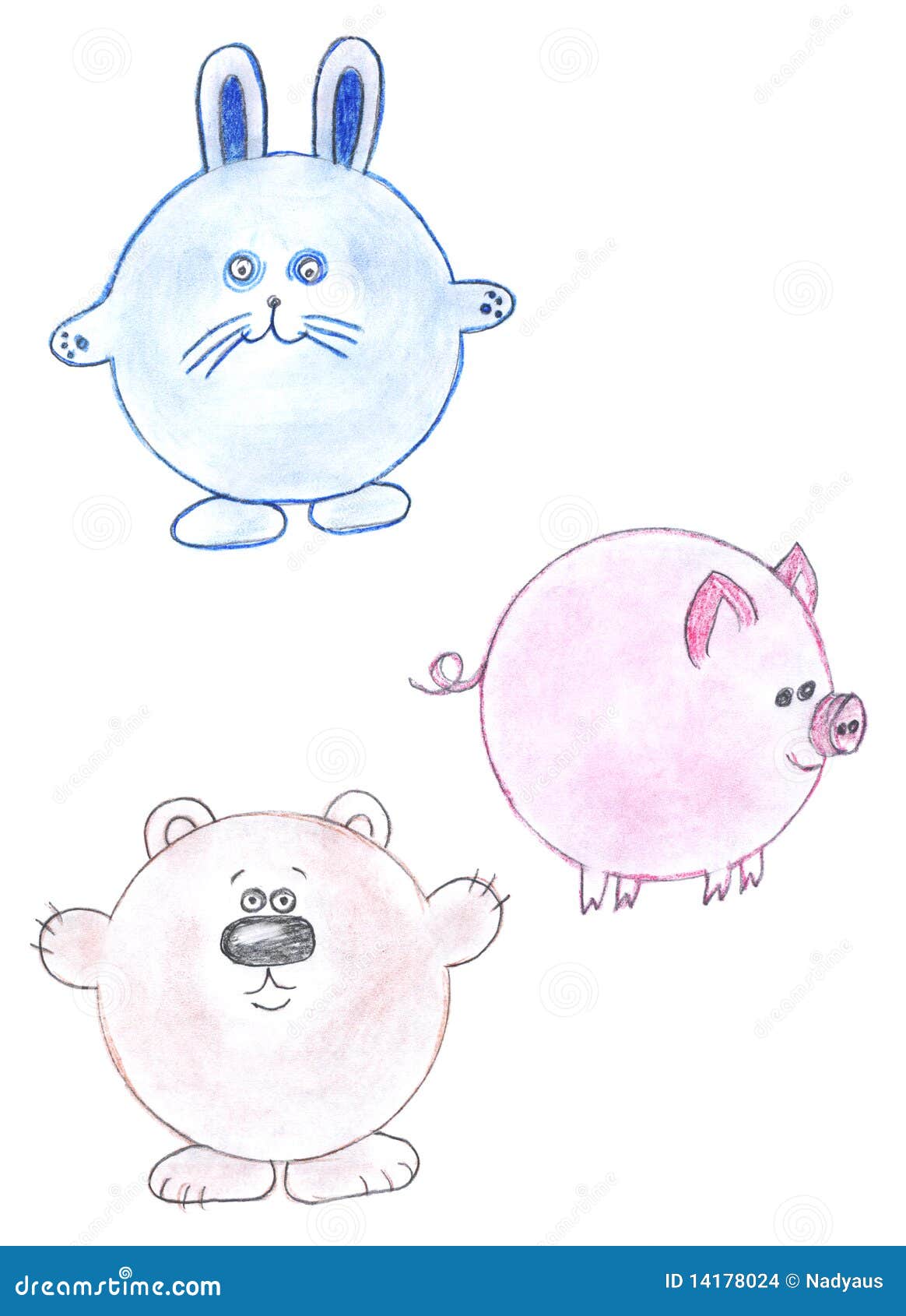 Round Funny Owl Bird. Cartoon Character. Outline Sketch. Hand Drawing ...