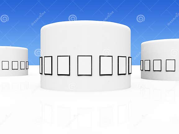 Round gallery 03 stock illustration. Illustration of arrange - 18199518