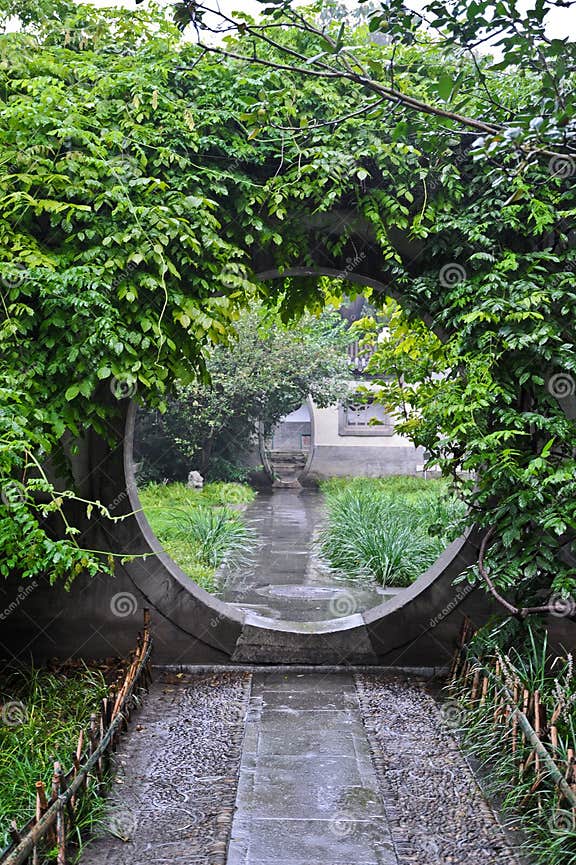 Round gate stock image. Image of classic, village, brick - 10432811