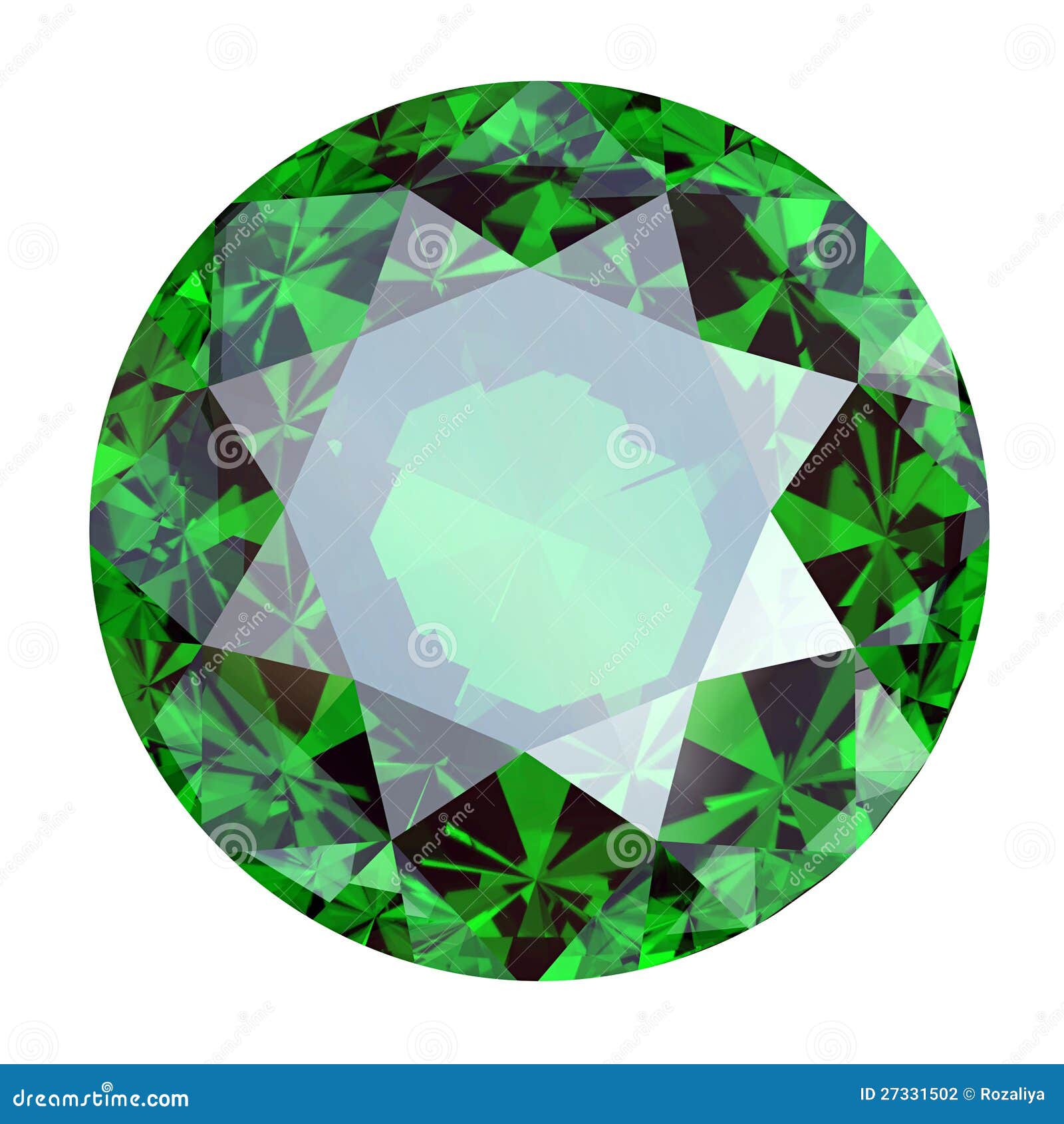 Round Gemstone isolated stock illustration. Illustration of celebrate ...