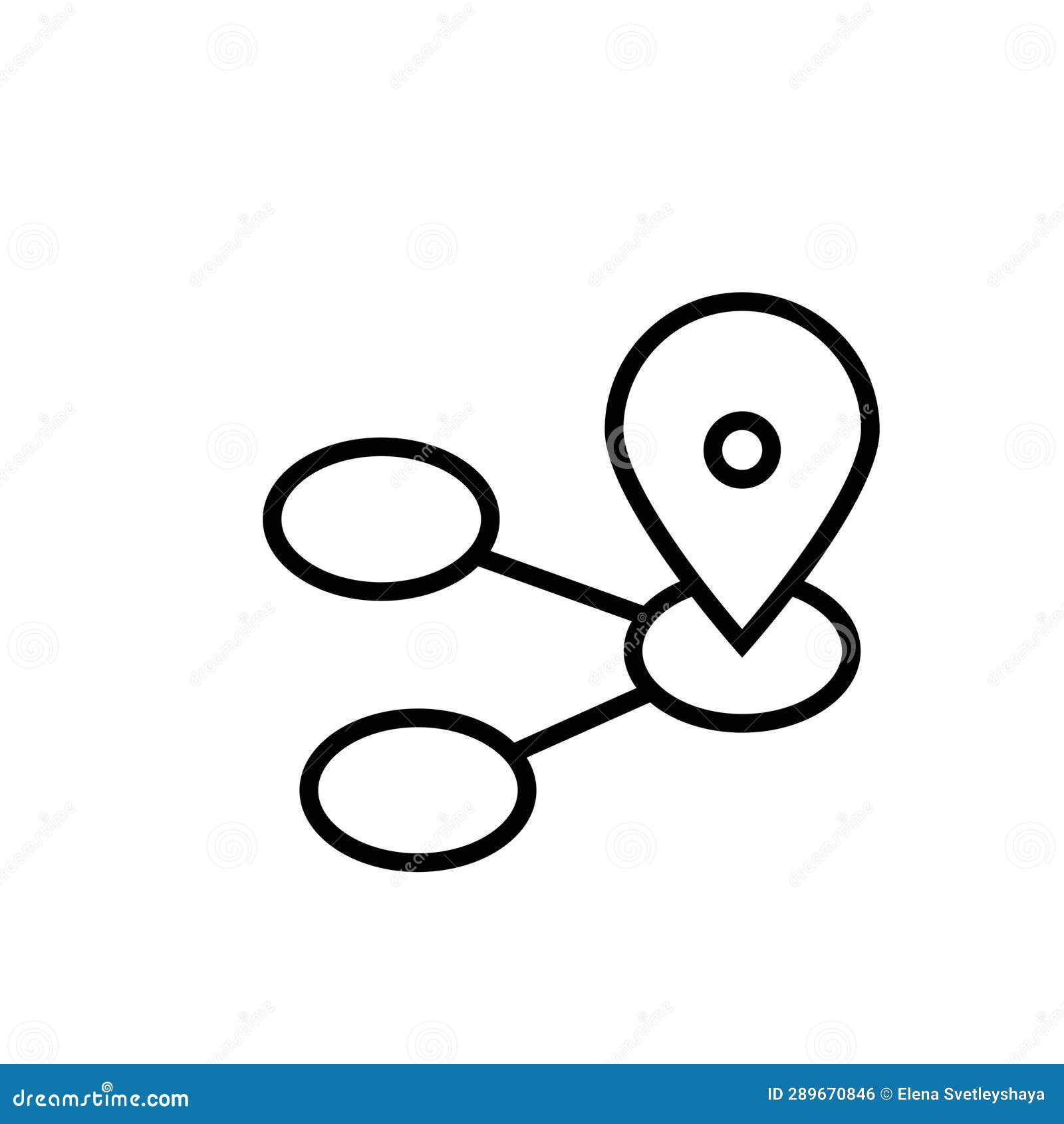 Outlined Map Location Pointer Icon On Transparent Background. Map Pin ... Outlined Map Location Pointer Icon On Transparent Background. Map Pin ...