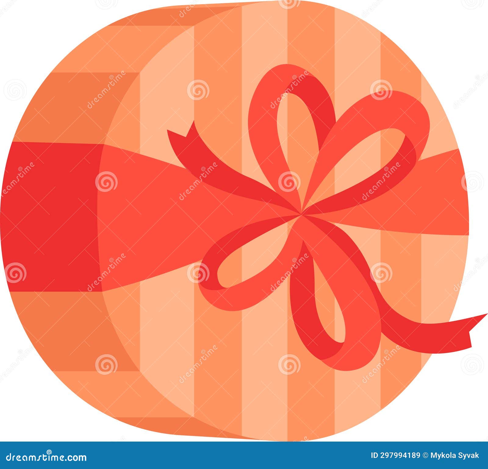 Round Gift Box stock illustration. Illustration of template - 297994189