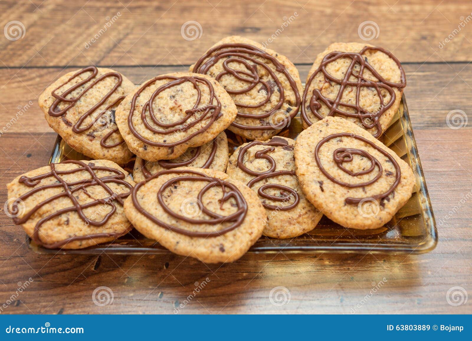 Round gingerbread cookie stock image. Image of crumb - 63803889