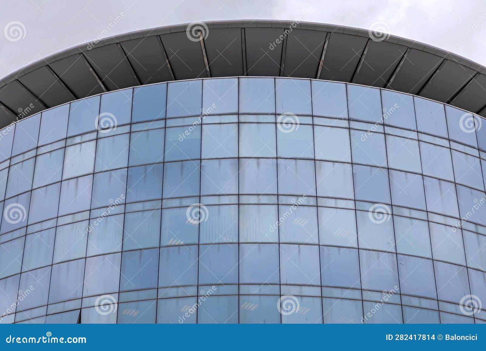 Round Glass Building Structure Stock Photo - Image of geometric ...