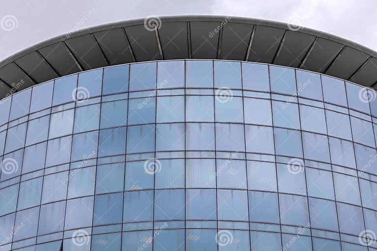 Round Glass Building Structure Stock Photo - Image of geometric ...