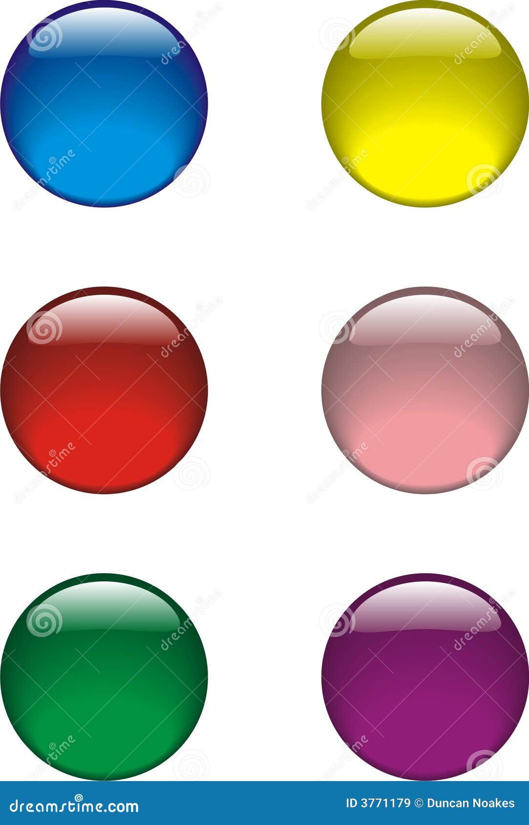 Round Glass Buttons Illustration Stock Vector - Illustration of beads ...