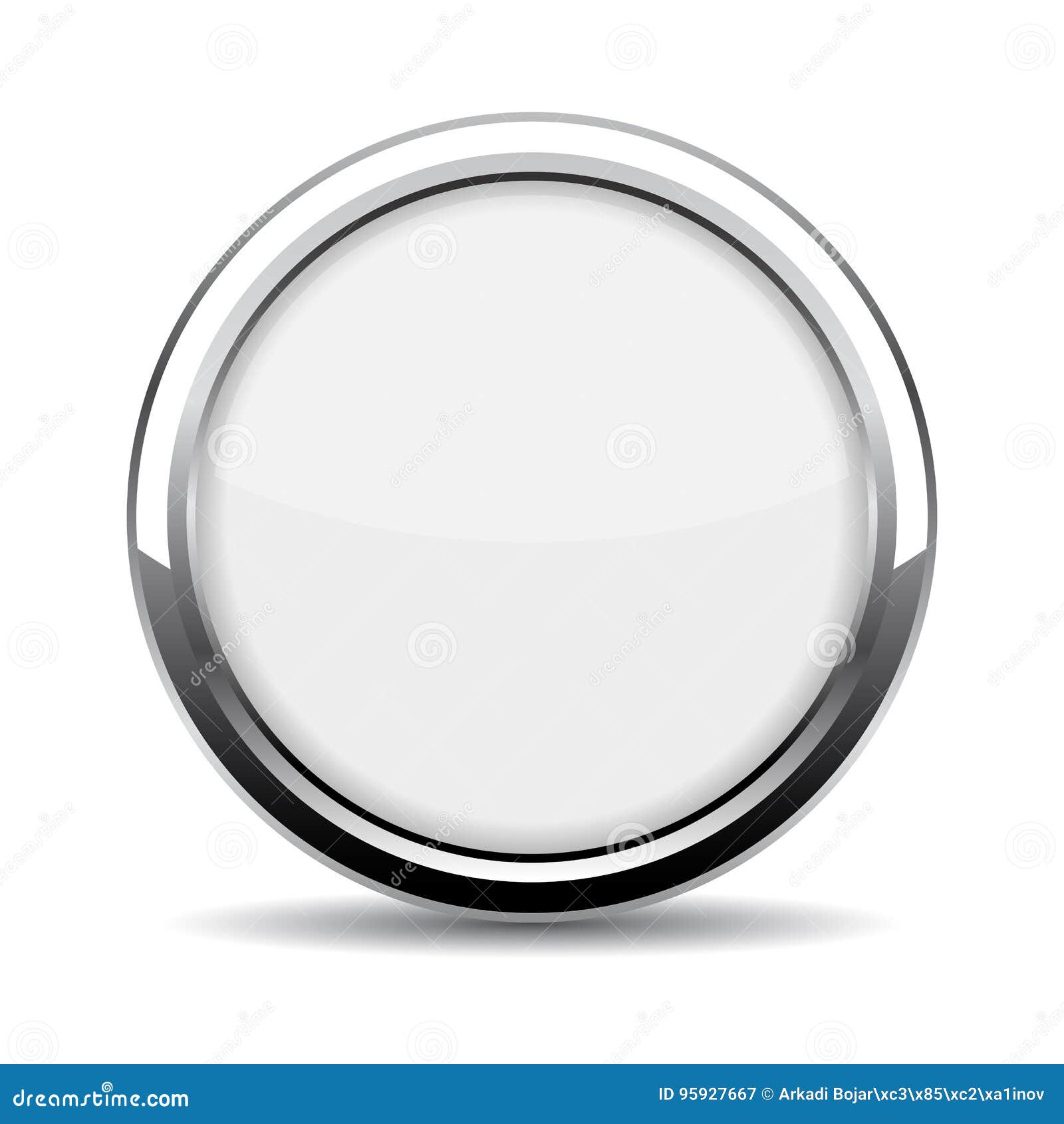 Round Glass Trophy Award. Acrilic Blank Crystal Prize On Isolated ...