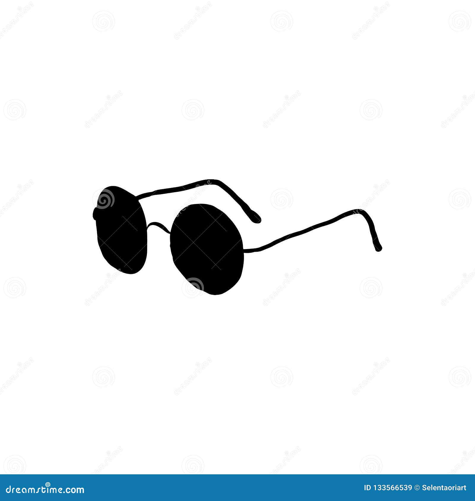 Round Glasses Vector Illustration on Stock Vector - Illustration of ...