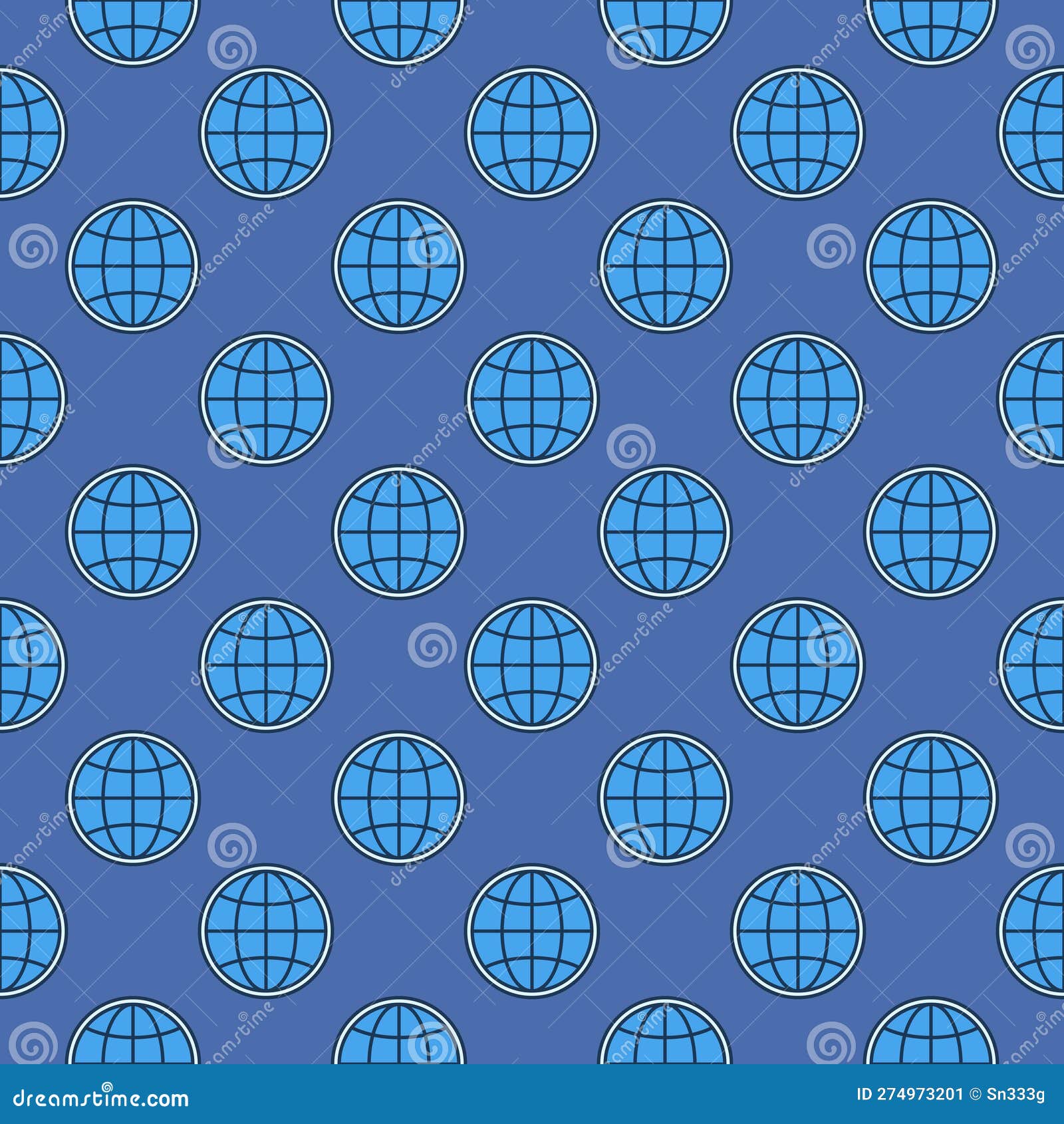 Round Globe Vector Concept Colored Modern Seamless Pattern Stock ...