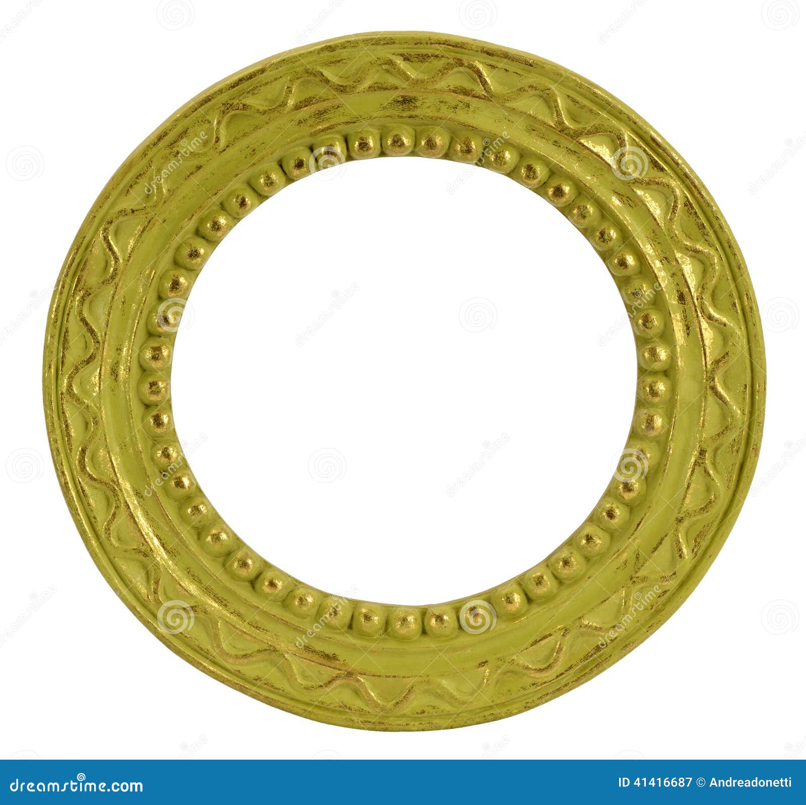 Round gold vintage frame stock image. Image of vintage - 41416687