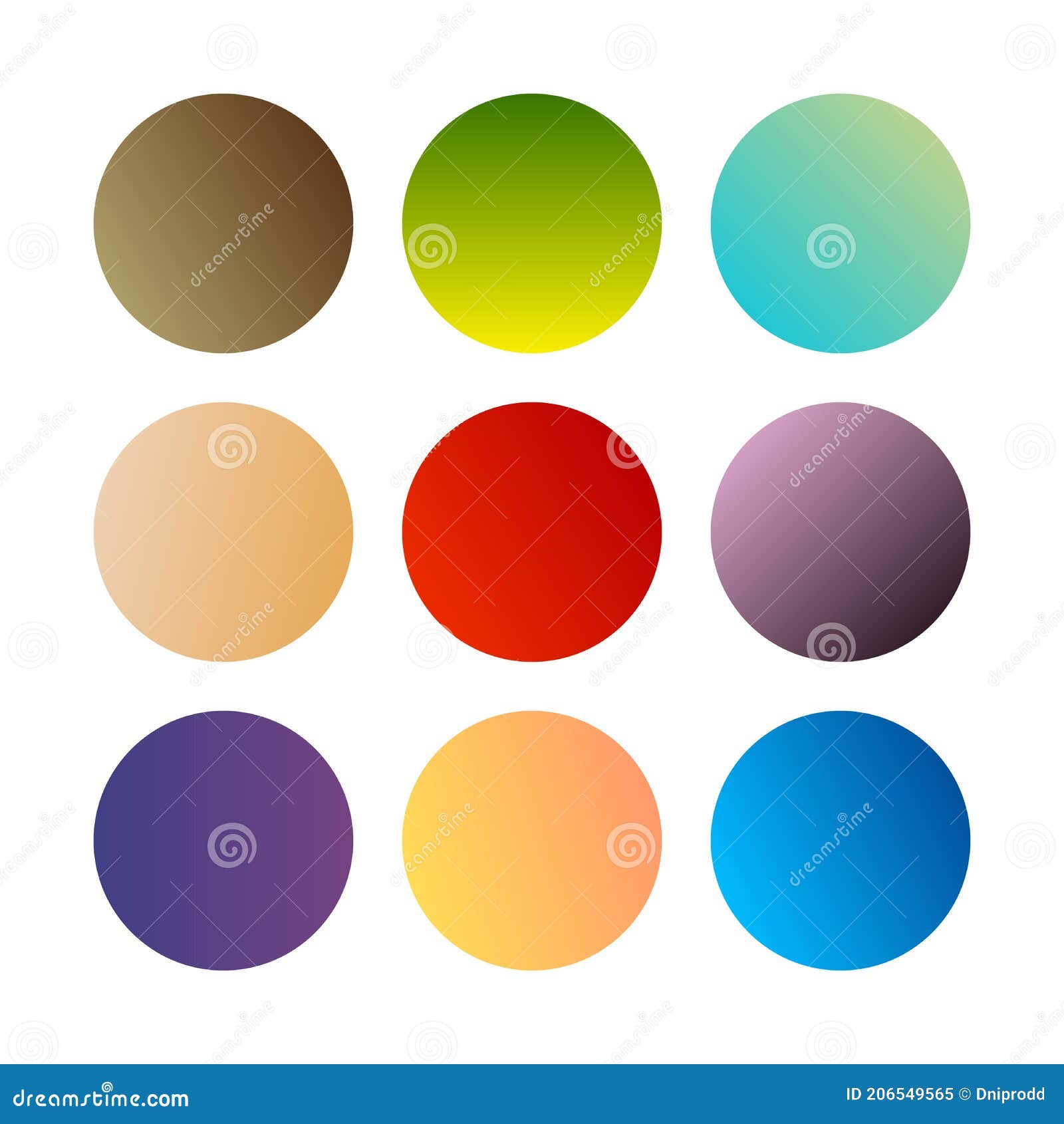 Round gradients spheres stock vector. Illustration of backdrop - 206549565