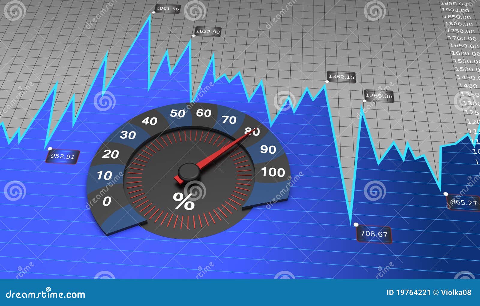 Round graph stock illustration. Illustration of analyzing - 19764221