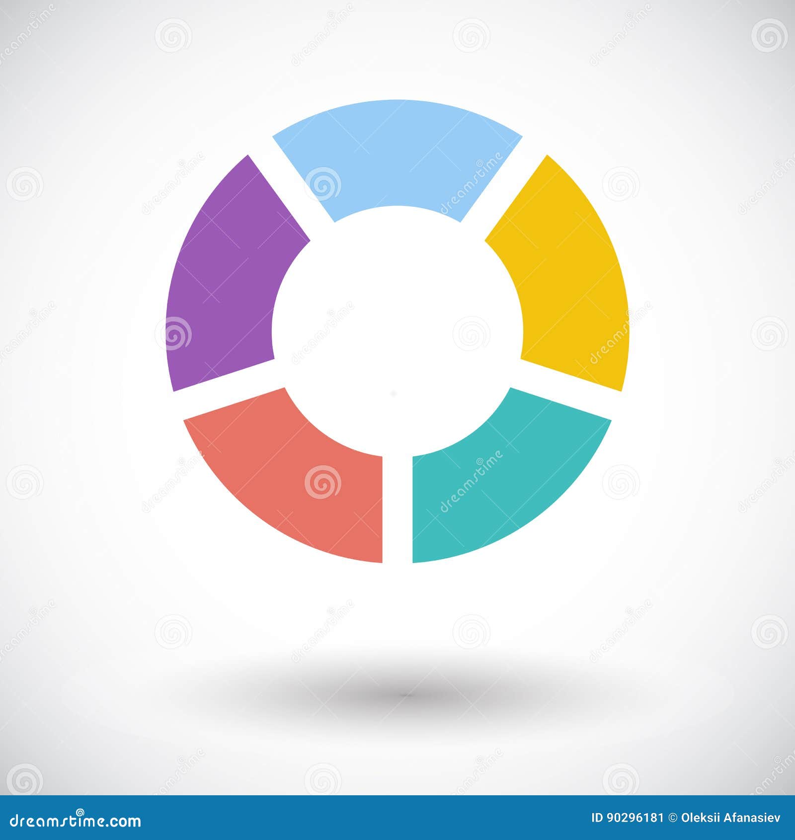 Round Graph Circular Charts, Set Design Templates Royalty-Free Stock ...