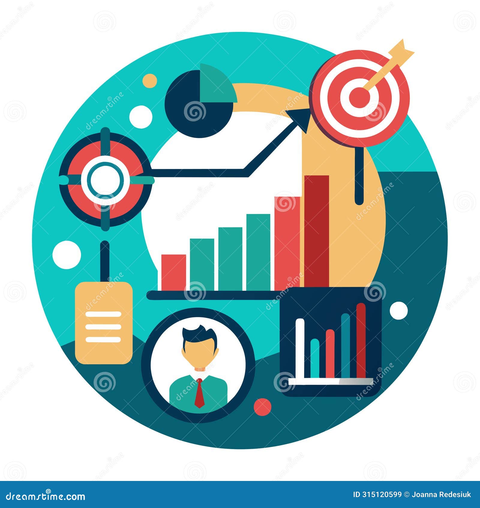Round Graphic Business Statistics Analysis Study Stock Image ...